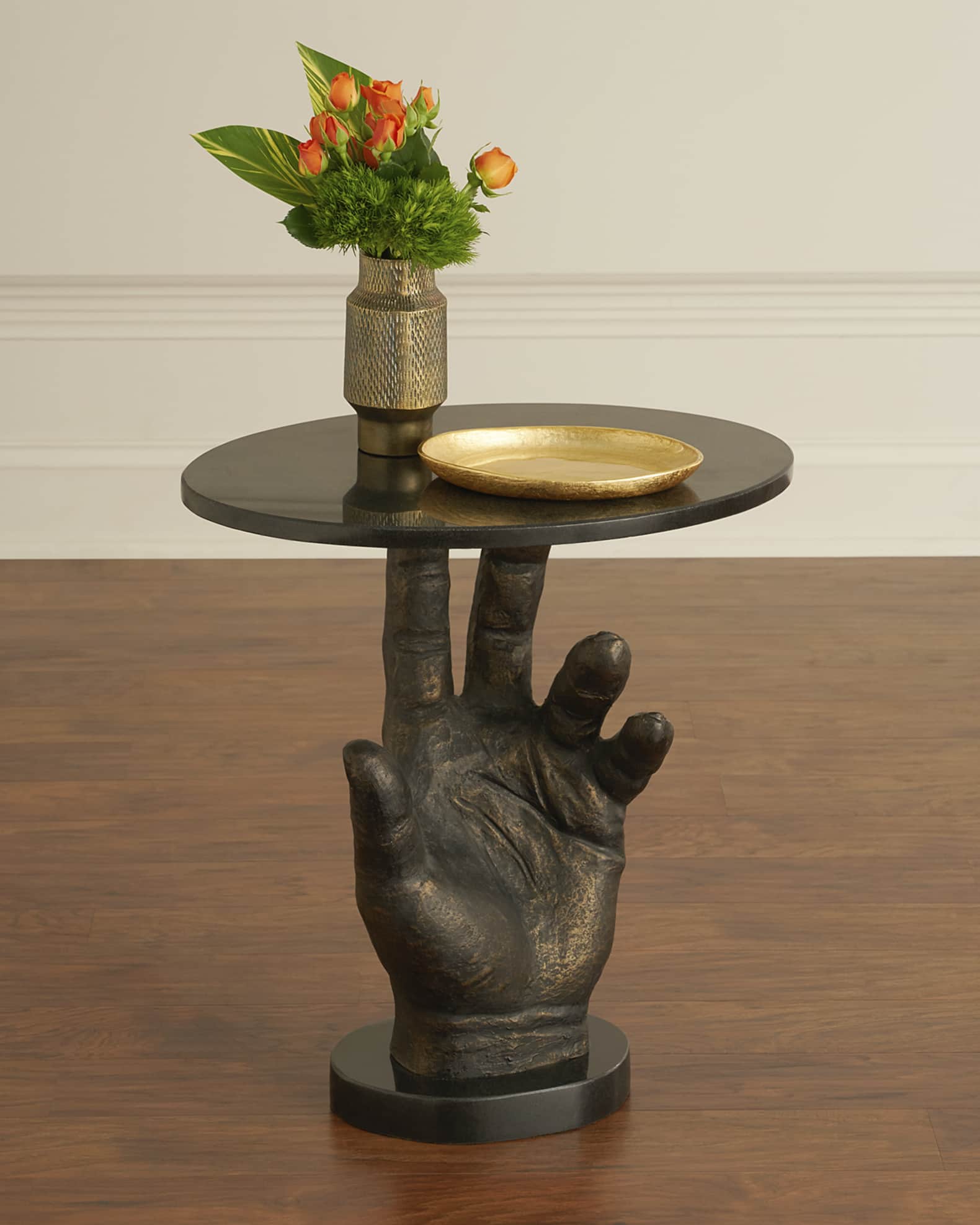 Global Views Poe Hand Styled Side Table | Neiman Marcus