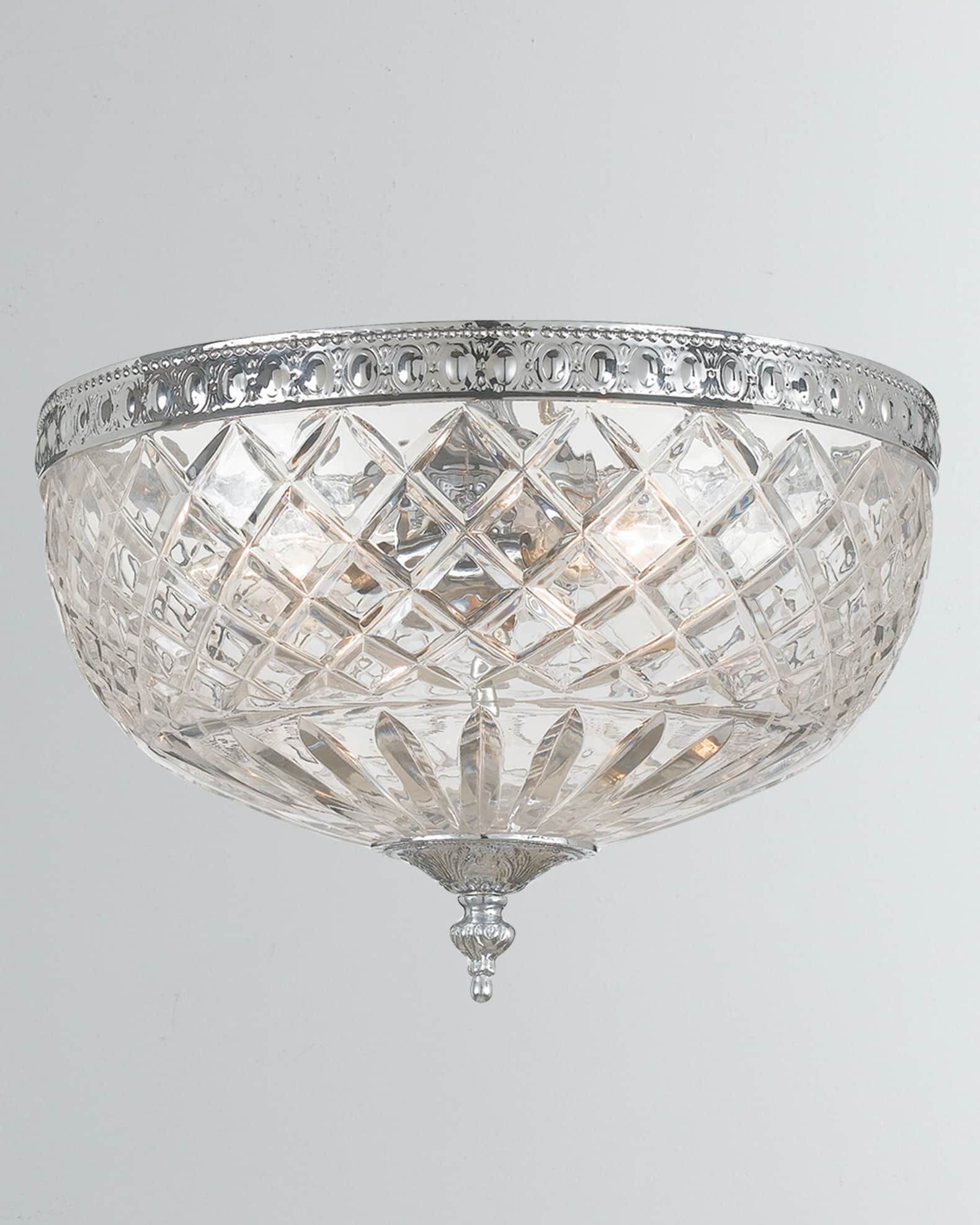 Crystorama 3-Light Crystal Ceiling Mount | Neiman Marcus