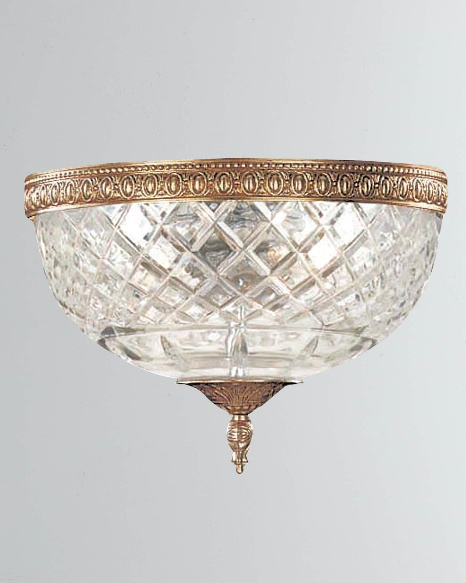 Crystorama 2-Light Crystal Ceiling Mount | Neiman Marcus