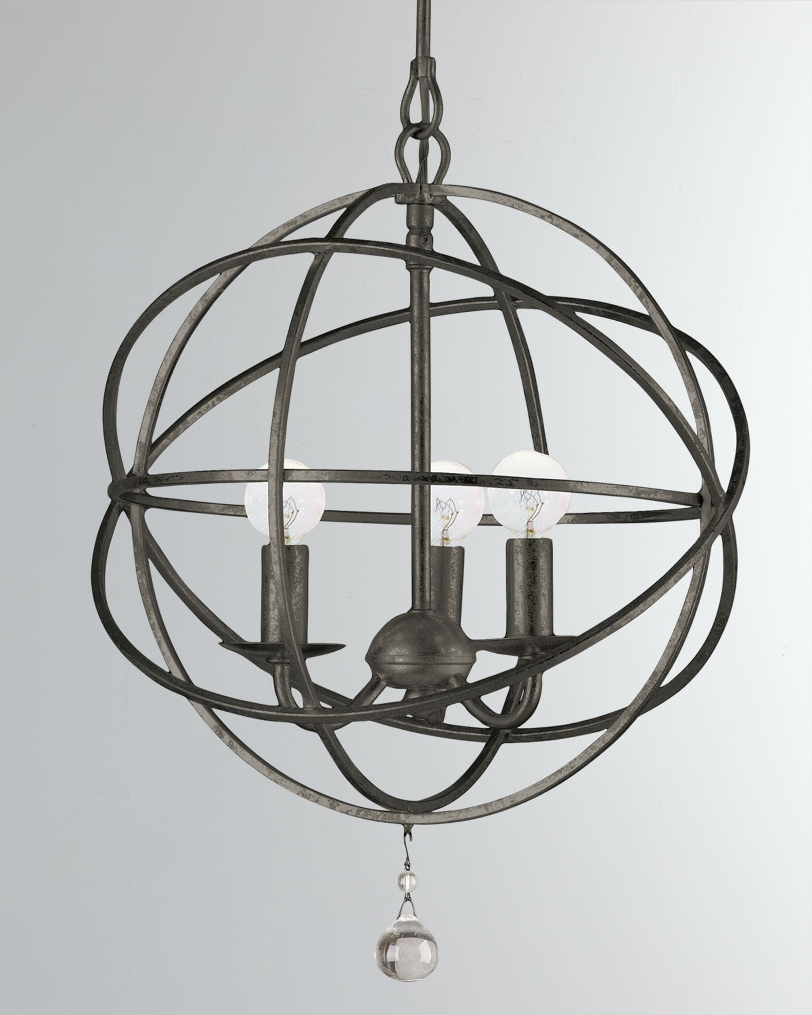 Crystorama Solaris 3-Light Mini Chandelier | Neiman Marcus