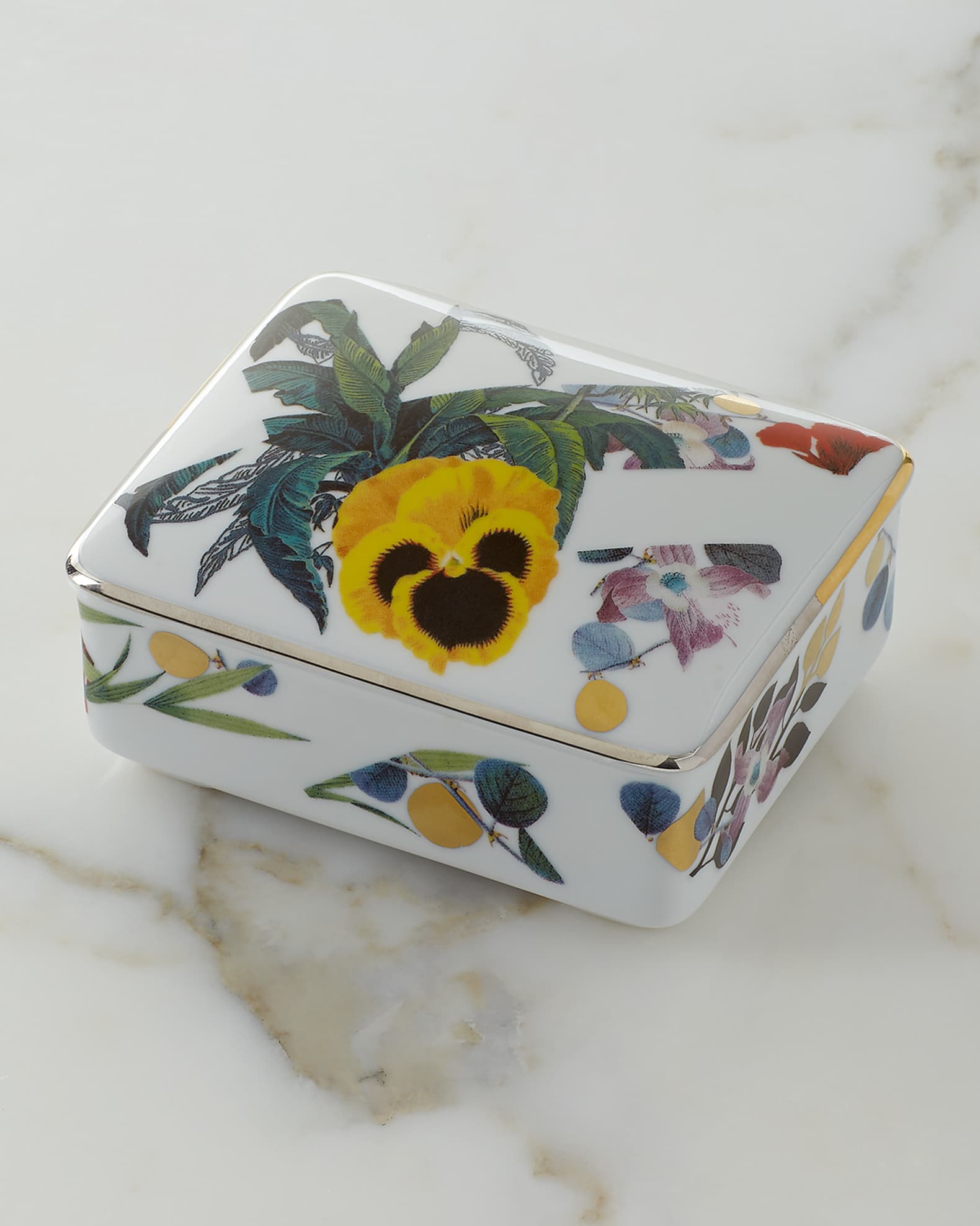 Christian LaCroix X Vista Alegre American Floral Porcelain Box | Neiman ...