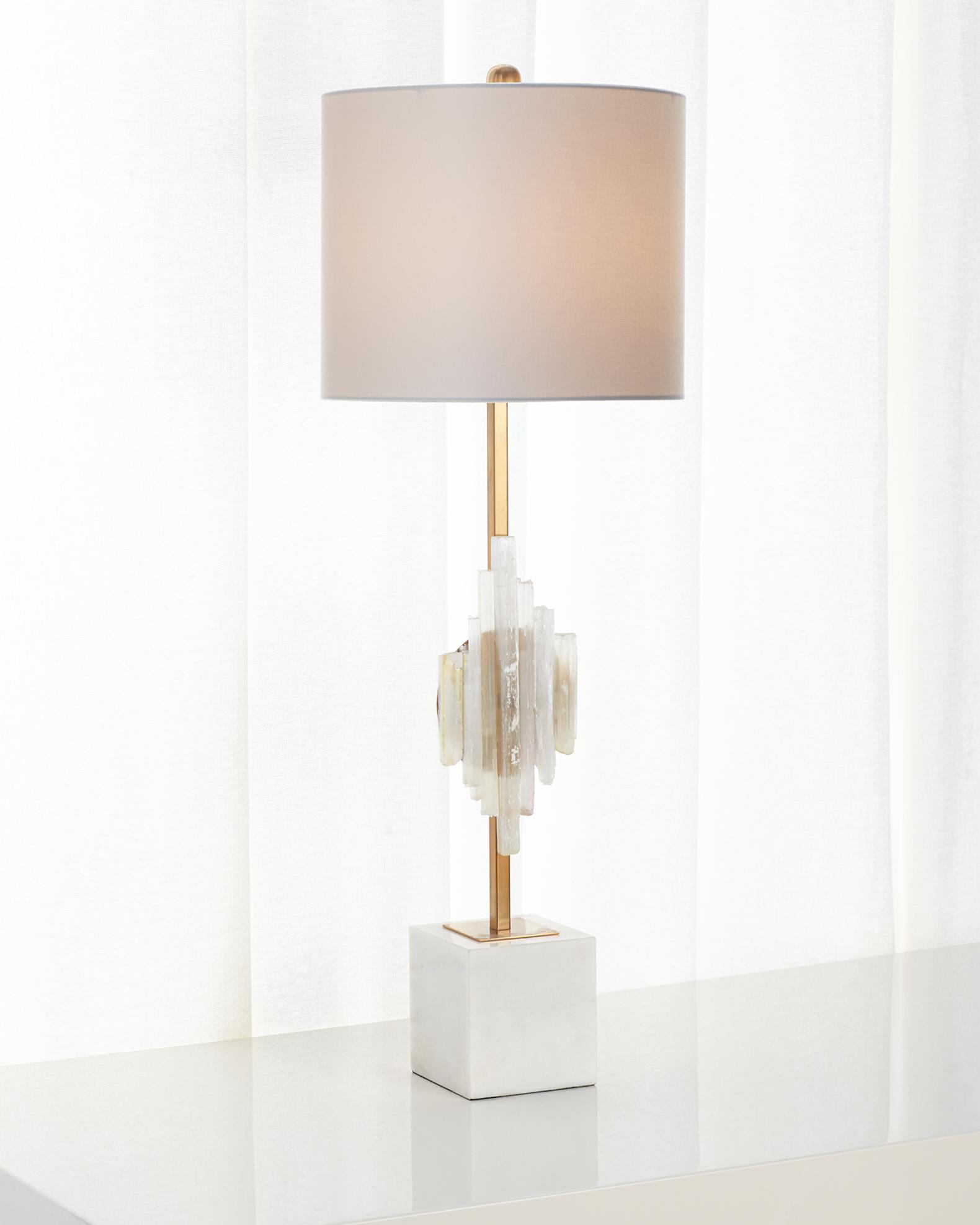 Old World Design Selenite Buffet Lamp | Neiman Marcus