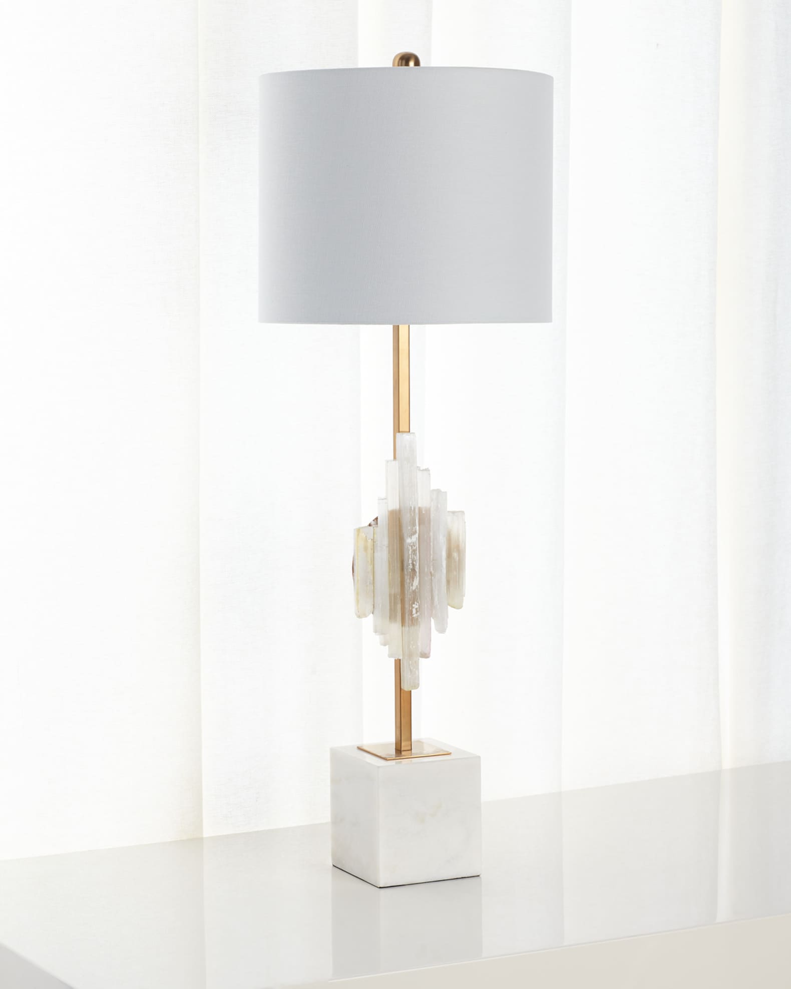 Old World Design Selenite Buffet Lamp | Neiman Marcus