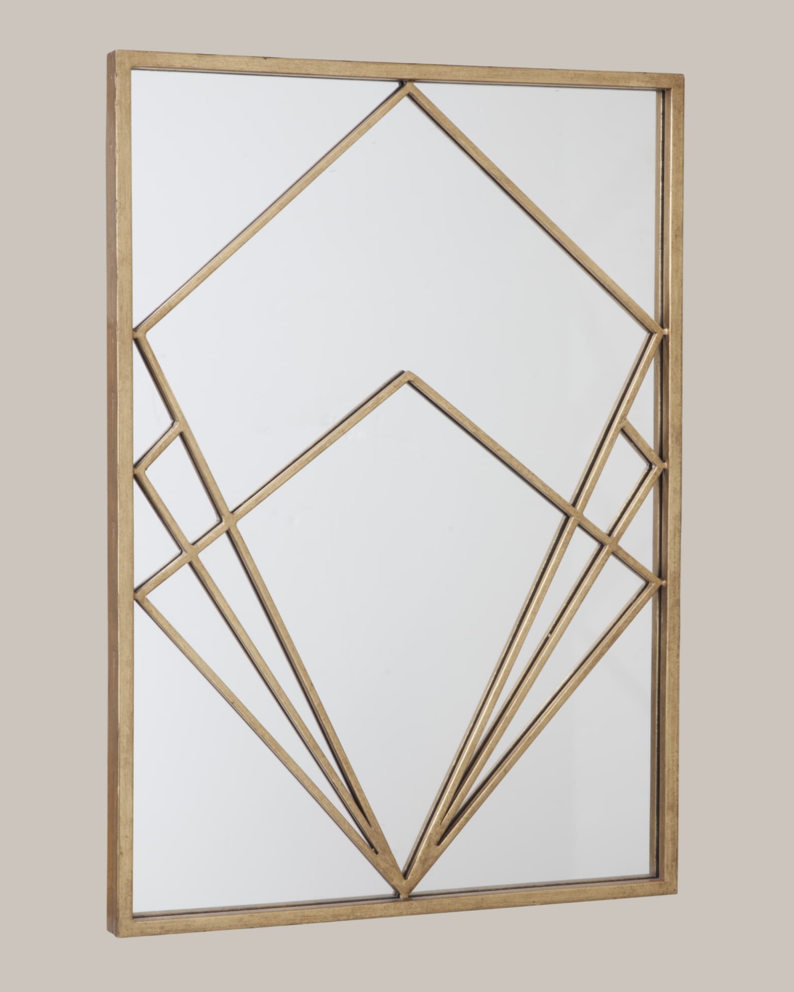 Gold Geo Mirror | Neiman Marcus