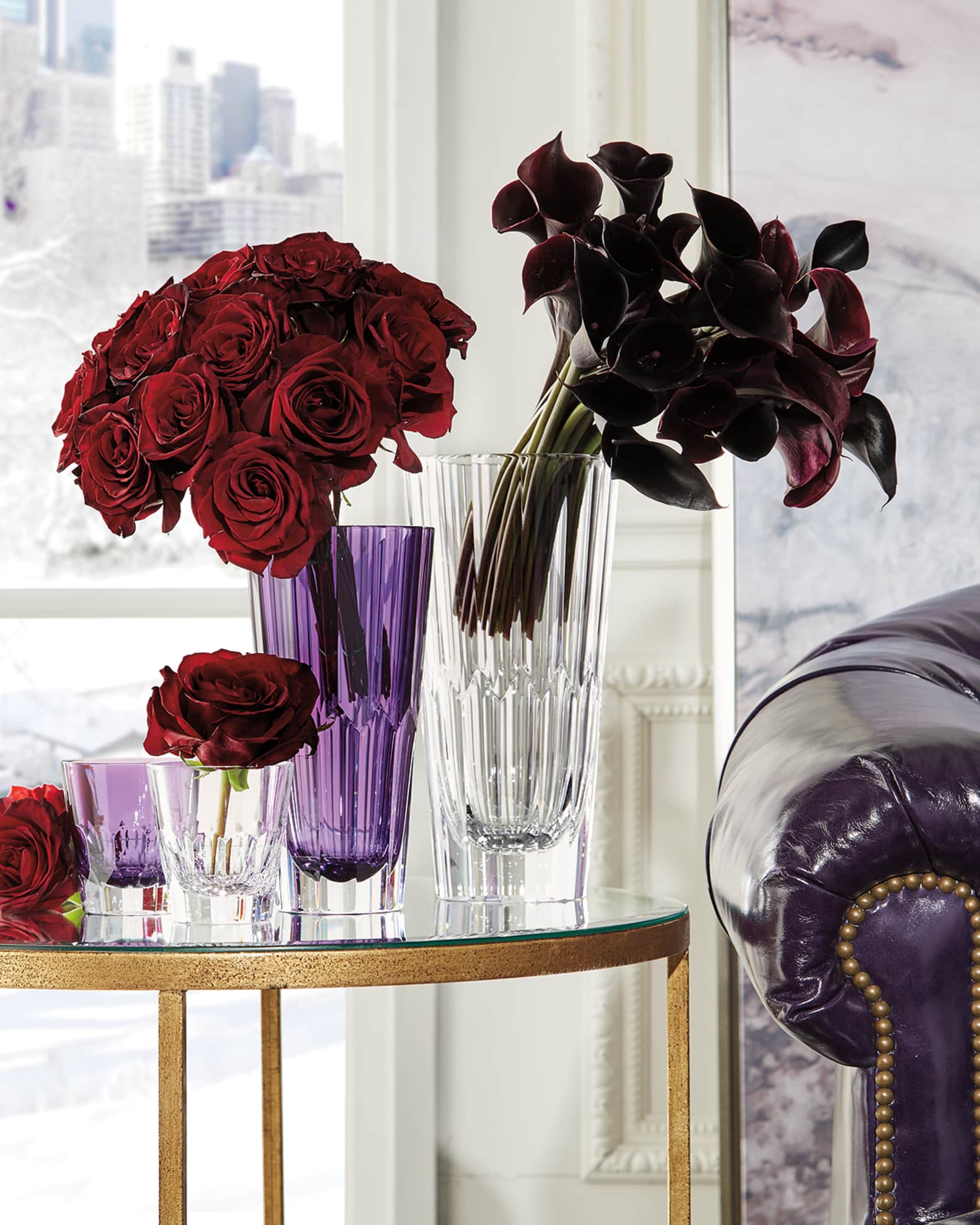 Waterford Crystal Jeff Leatham Icon Vase, 10" | Neiman Marcus