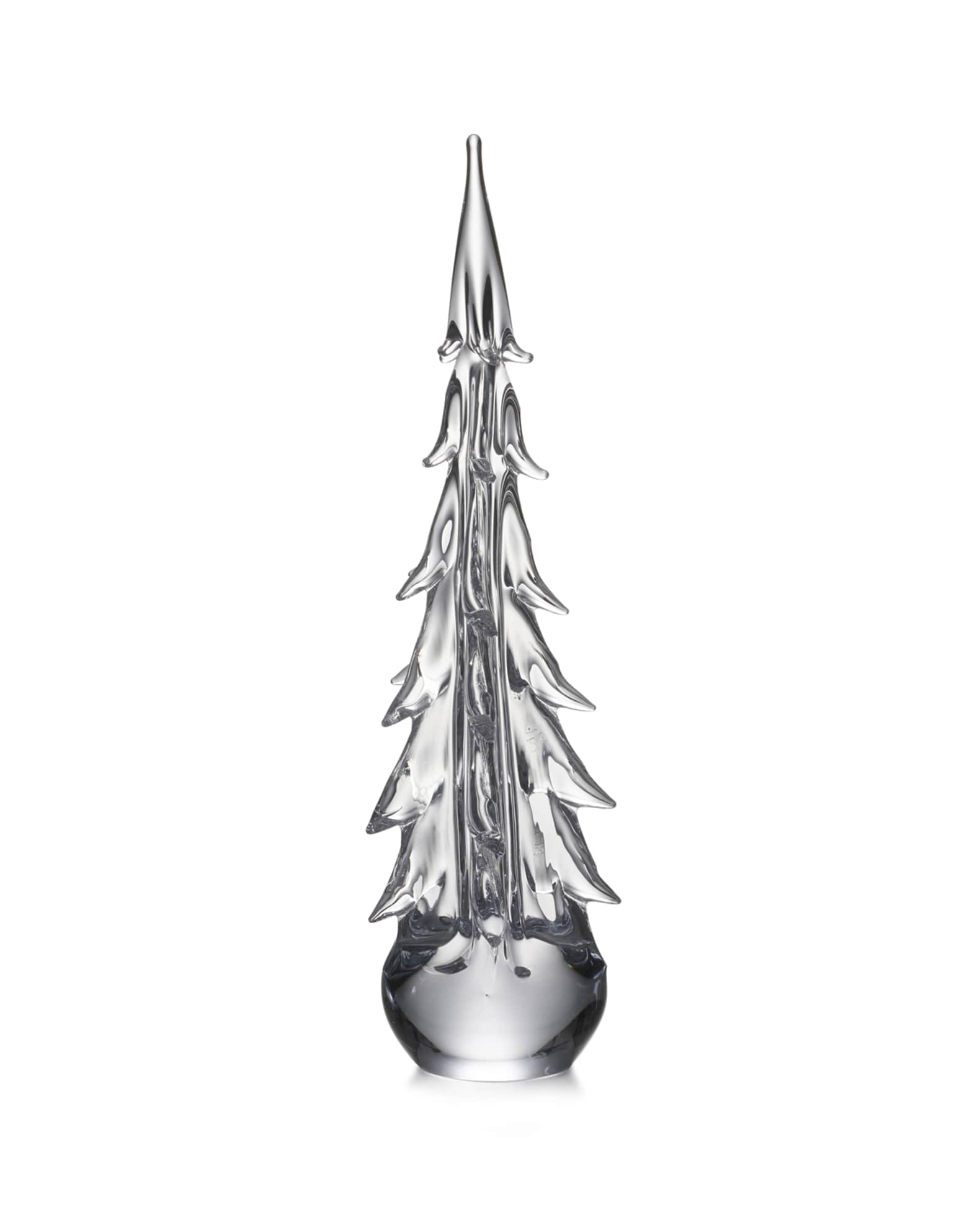 Simon Pearce Vermont 5-Sided Glass Evergreen, 18" | Neiman Marcus