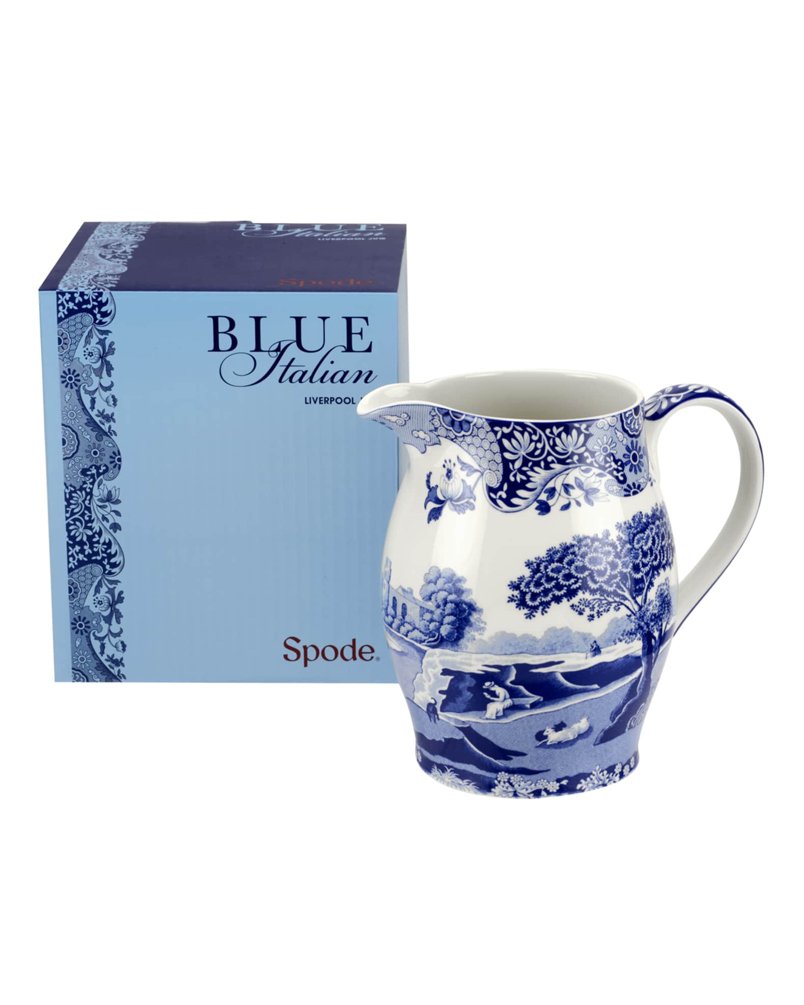 Spode Blue Italian Pitcher | Neiman Marcus