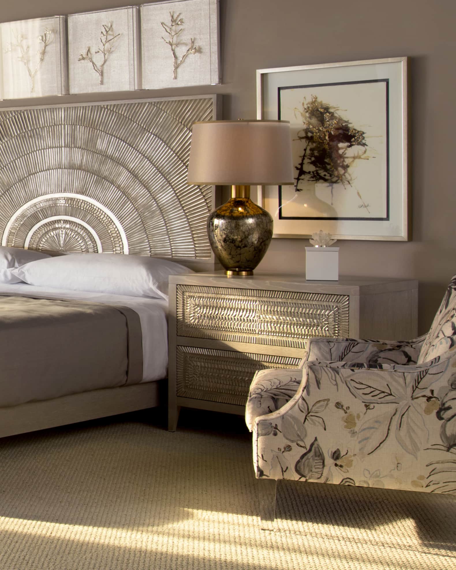 John-Richard Collection Cosmos King Platform Bed | Neiman Marcus