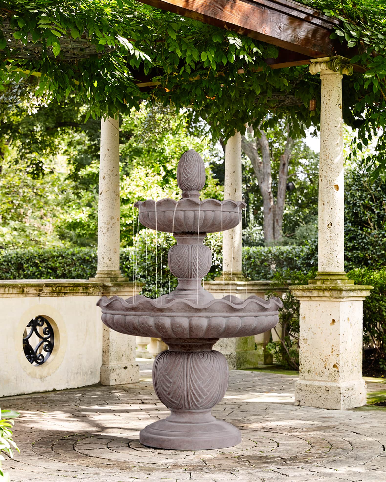 Stonecast 2-Tier Fountain | Neiman Marcus