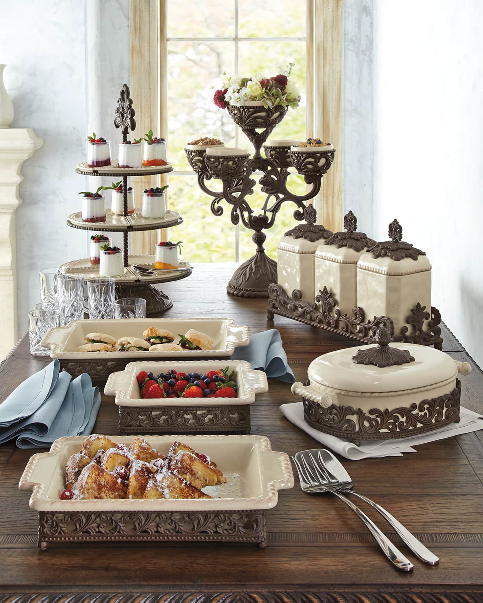 G G Collection Three Canisters | Neiman Marcus