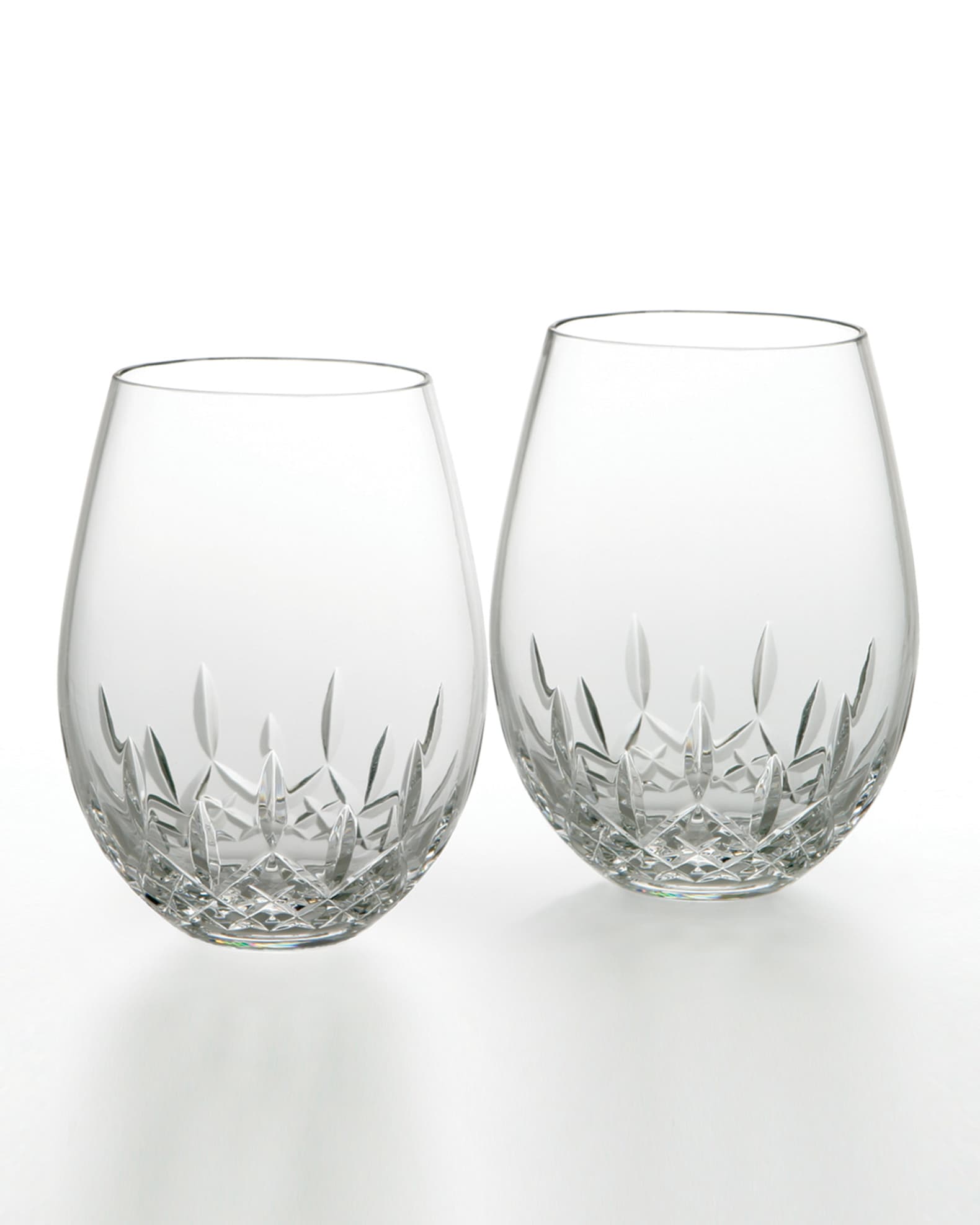 Lismore Nouveau Stemless Wine Glass Collection Neiman Marcus