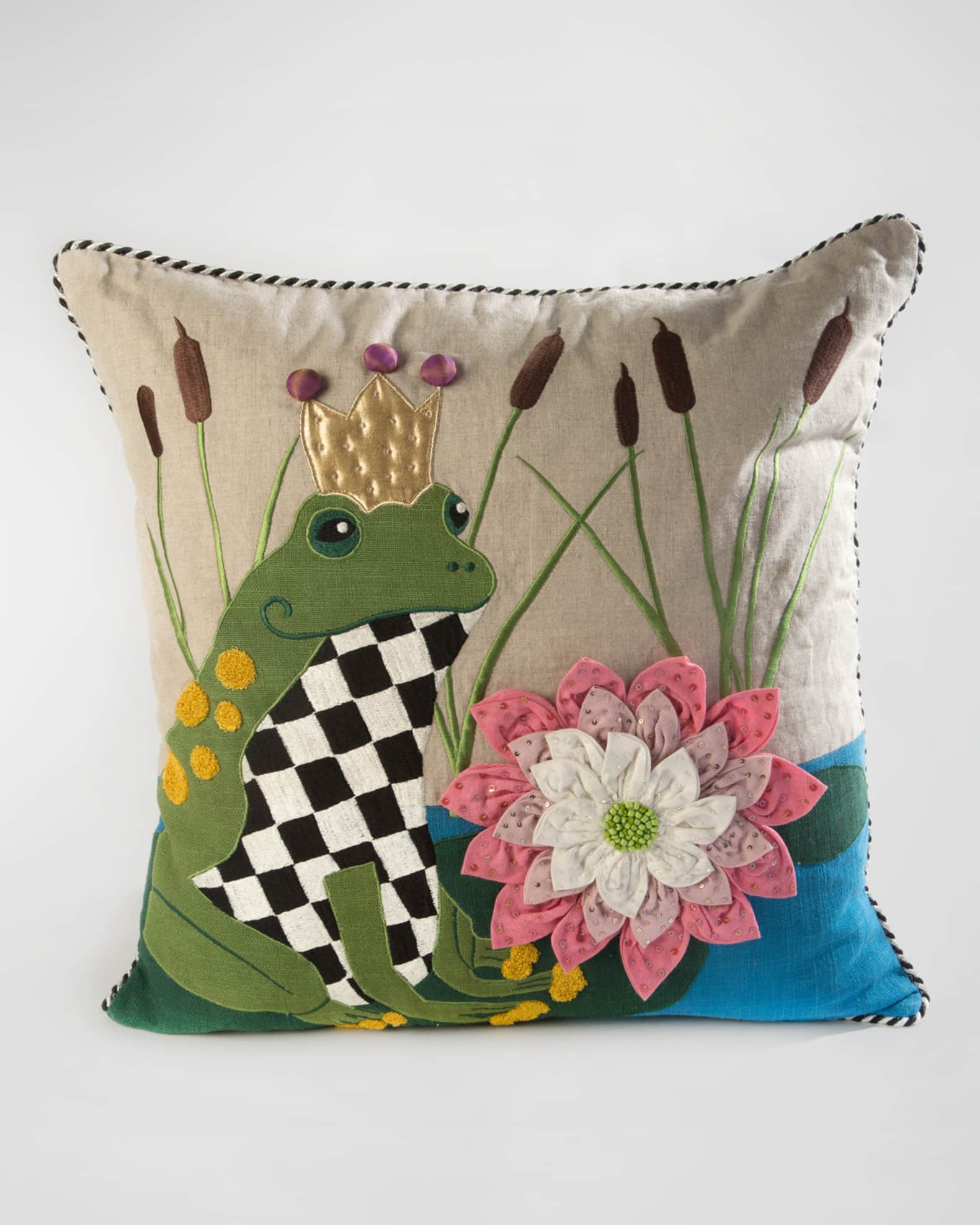 MacKenzie-Childs Frog Pillow | Neiman Marcus