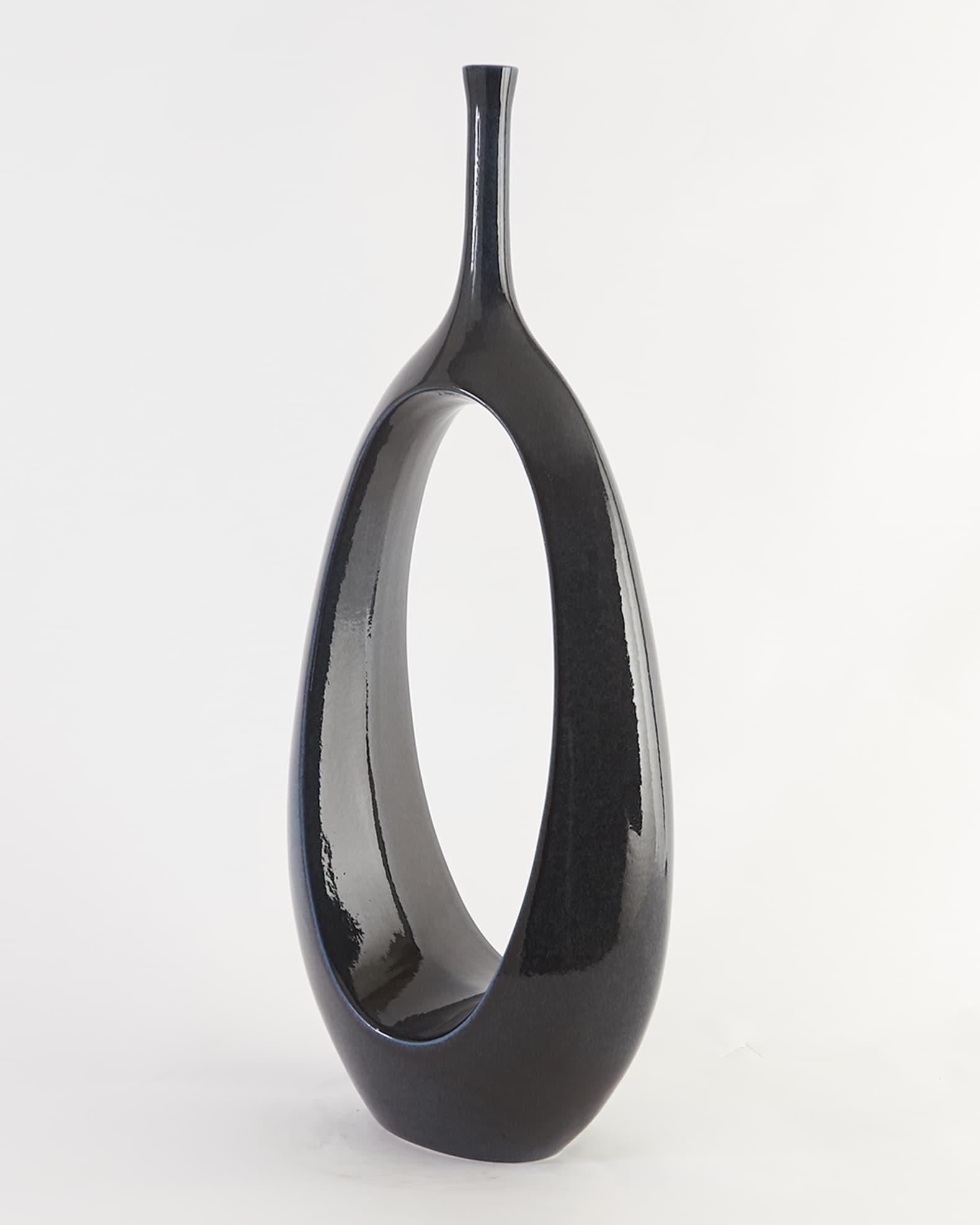 Global Views Large Open Oval Ring Vase | Neiman Marcus