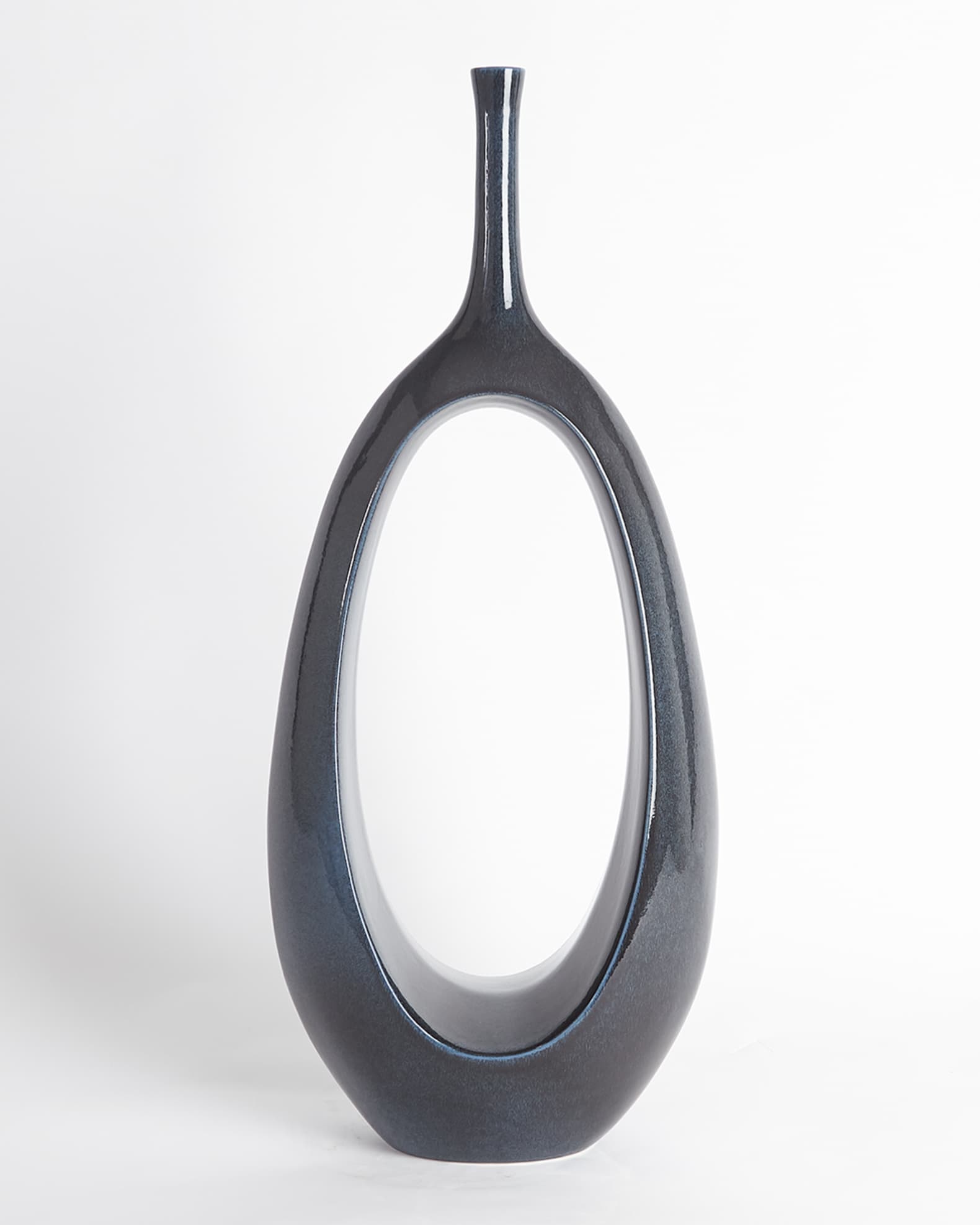 Global Views Large Open Oval Ring Vase | Neiman Marcus