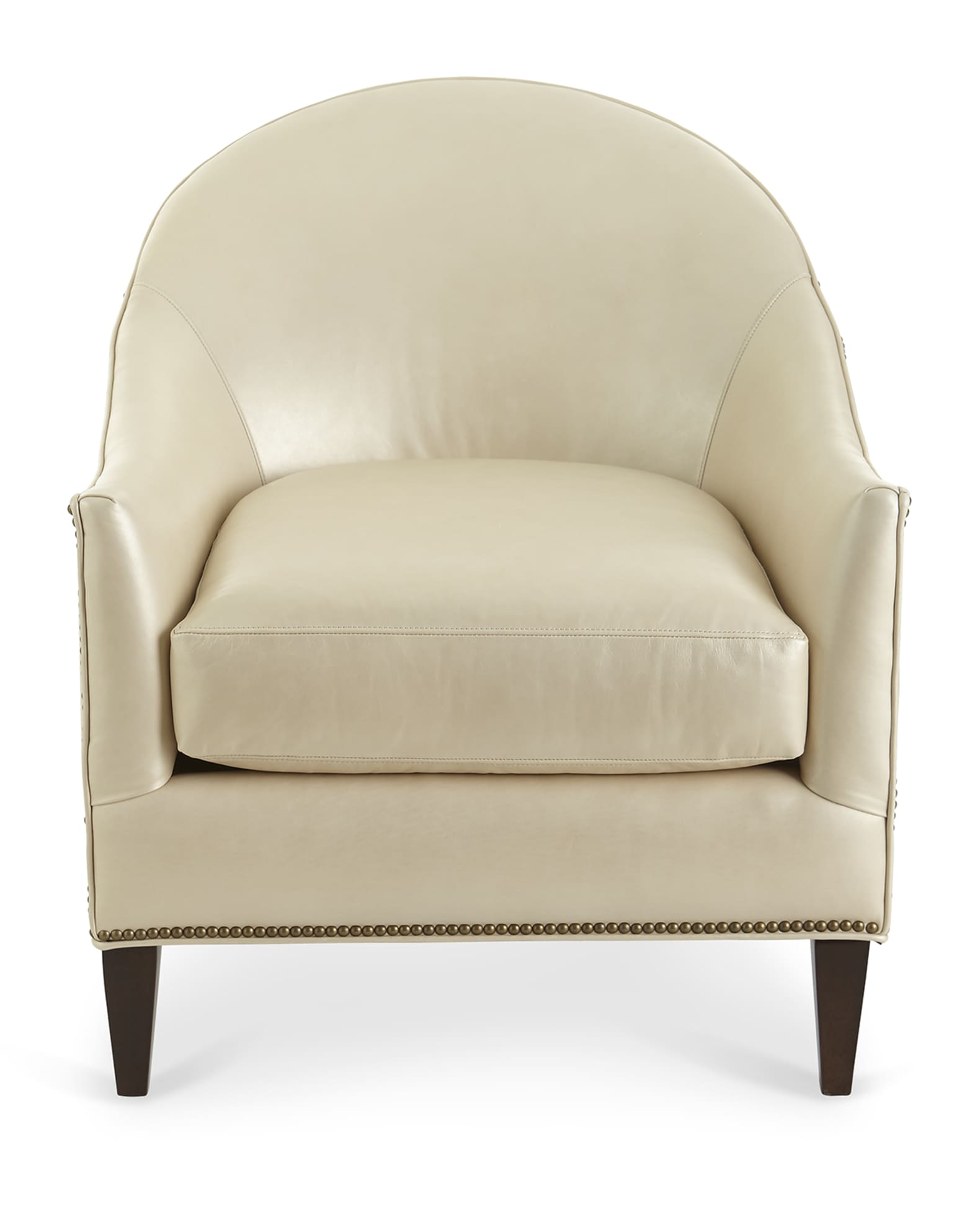 Massoud Matrene Leather Club Chair | Neiman Marcus