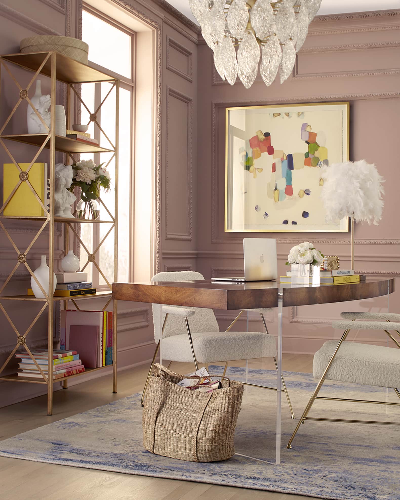 John-Richard Collection Deco Writing Desk | Neiman Marcus