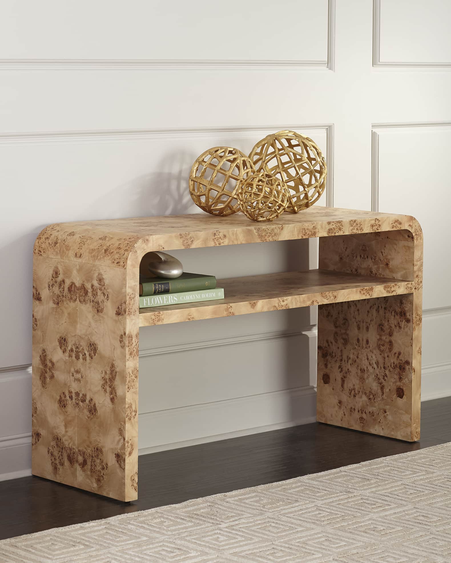 Worlds Away Burlwood Console Table | Neiman Marcus