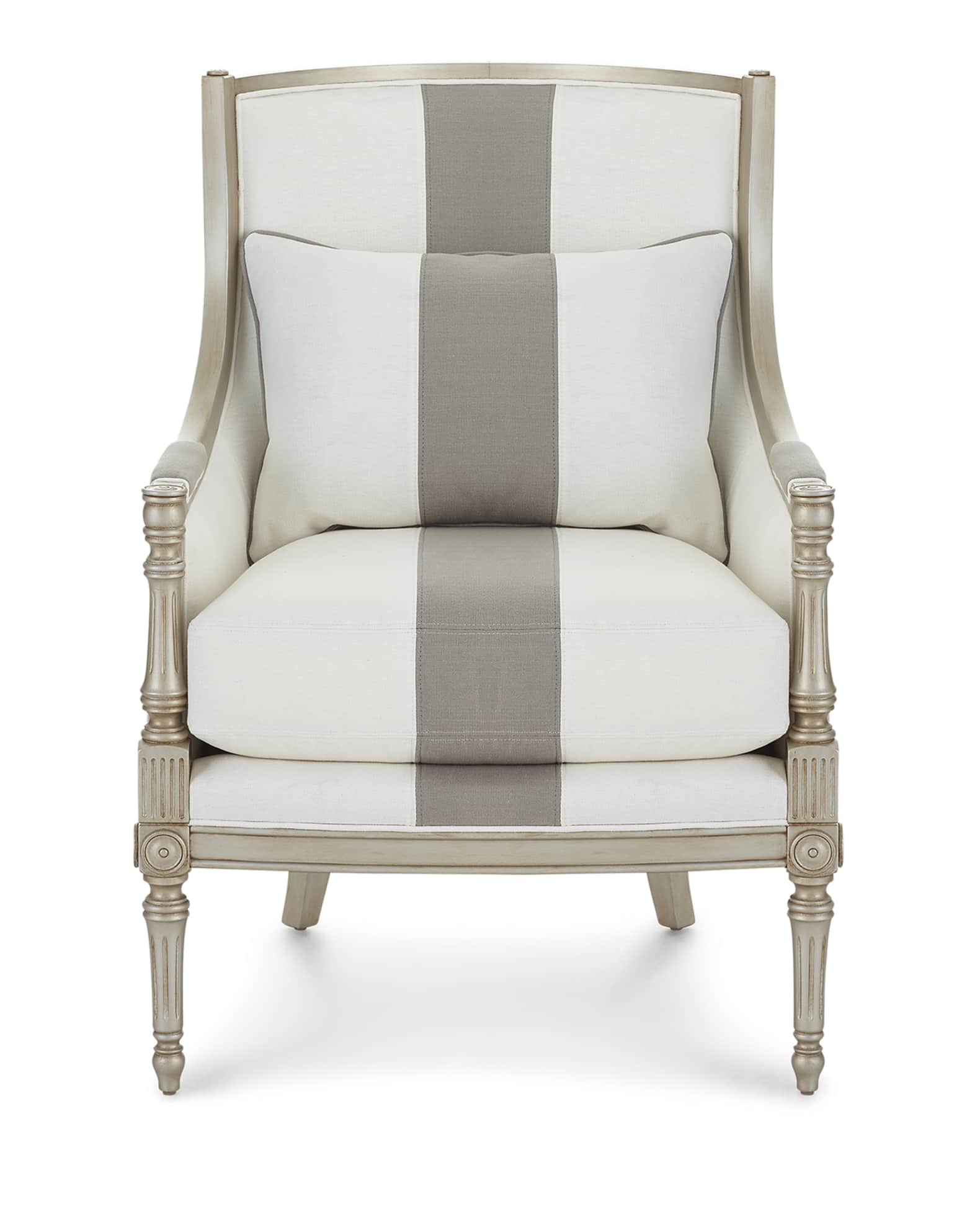 Massoud Lark Colorblock Chair | Neiman Marcus