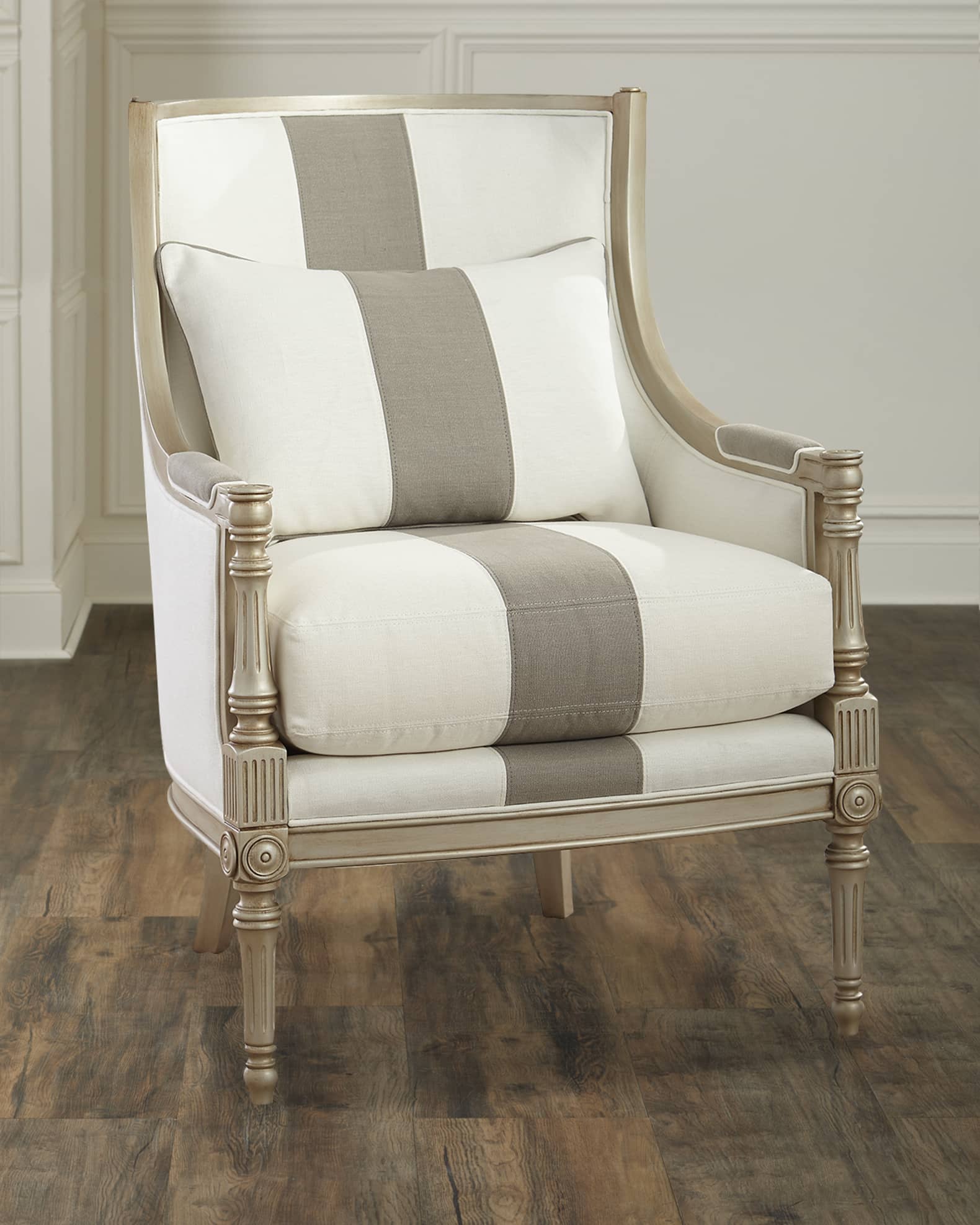 Massoud Lark Colorblock Chair | Neiman Marcus