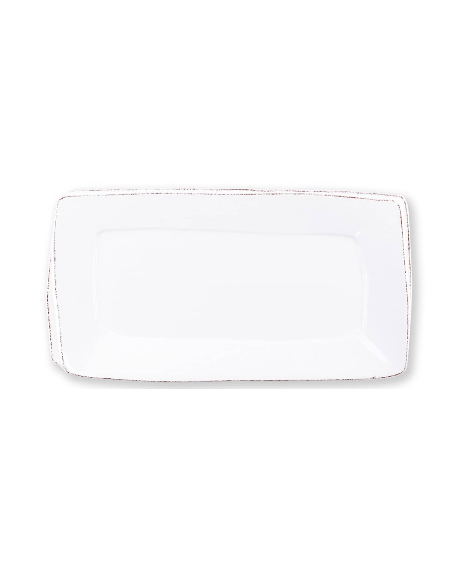 Vietri Lastra Rectangular Platter, White | Neiman Marcus