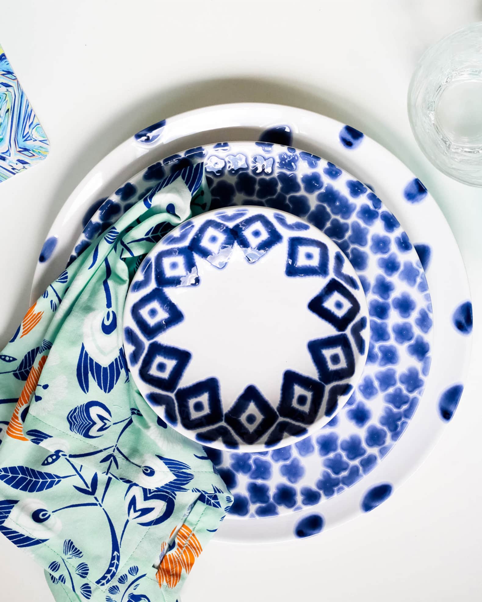 Vietri Santorini Assorted Dinner Plate, Set of 4 | Neiman Marcus