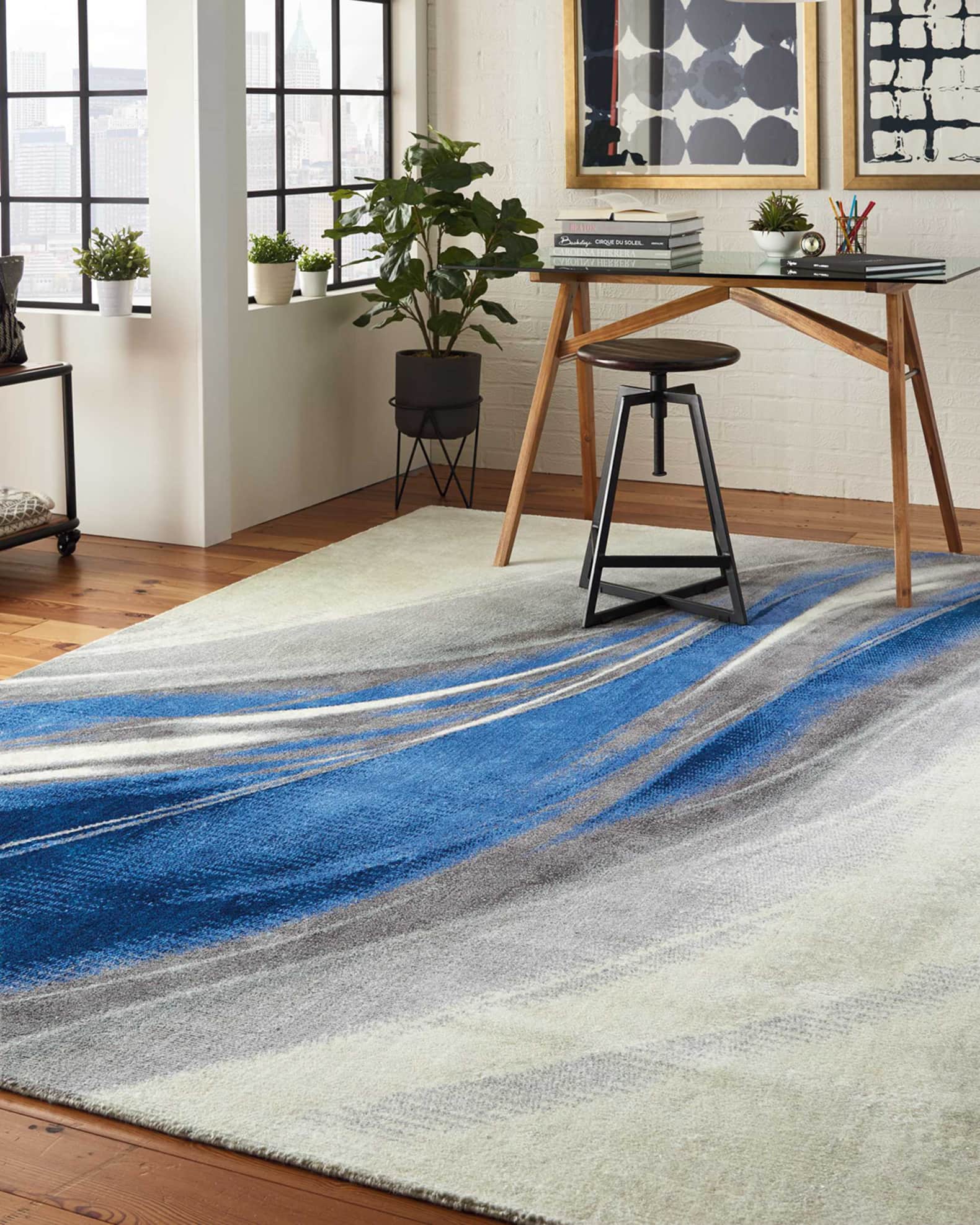 Pruitt Power-Loomed Rug | Neiman Marcus