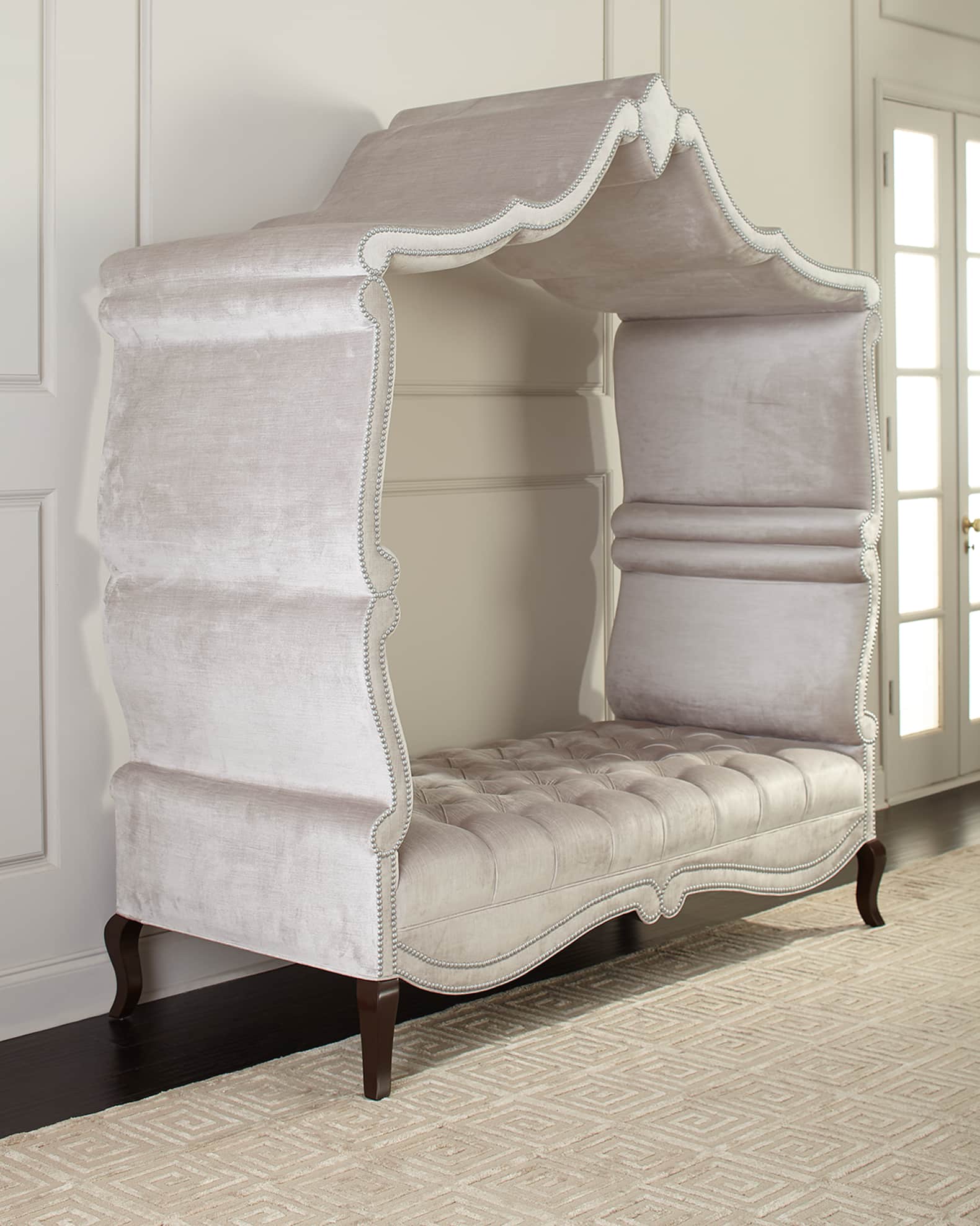 Haute House Antoinette Hooded Bench | Neiman Marcus