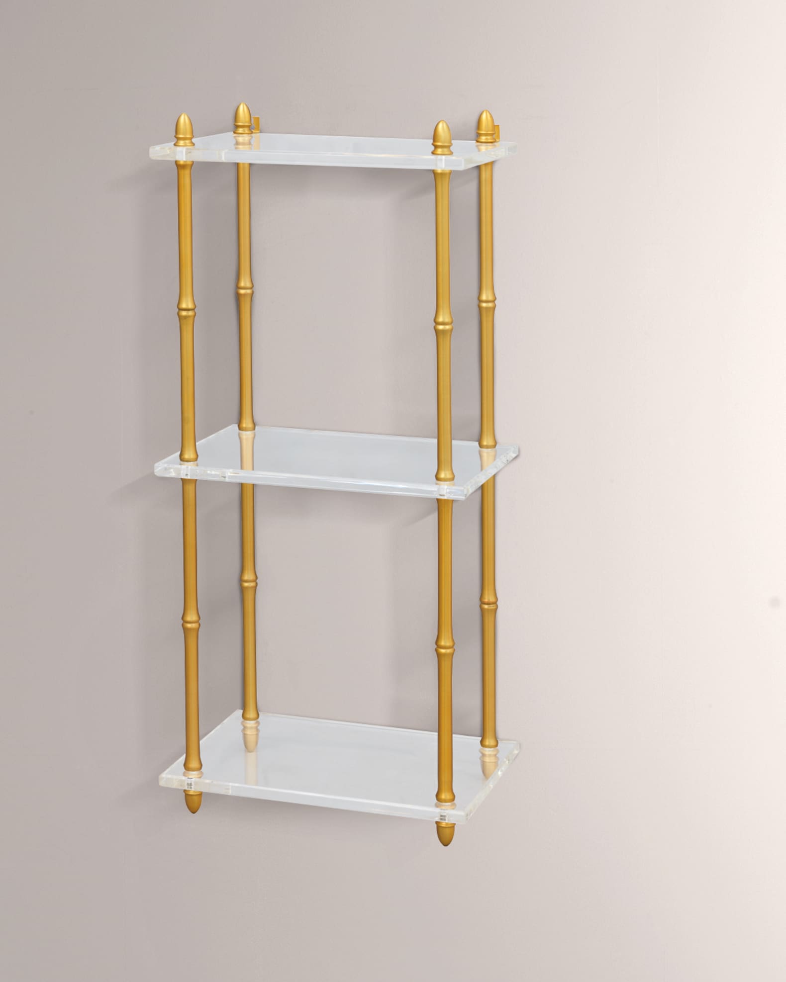 Port 68 Carmel Lucite Shelf | Neiman Marcus