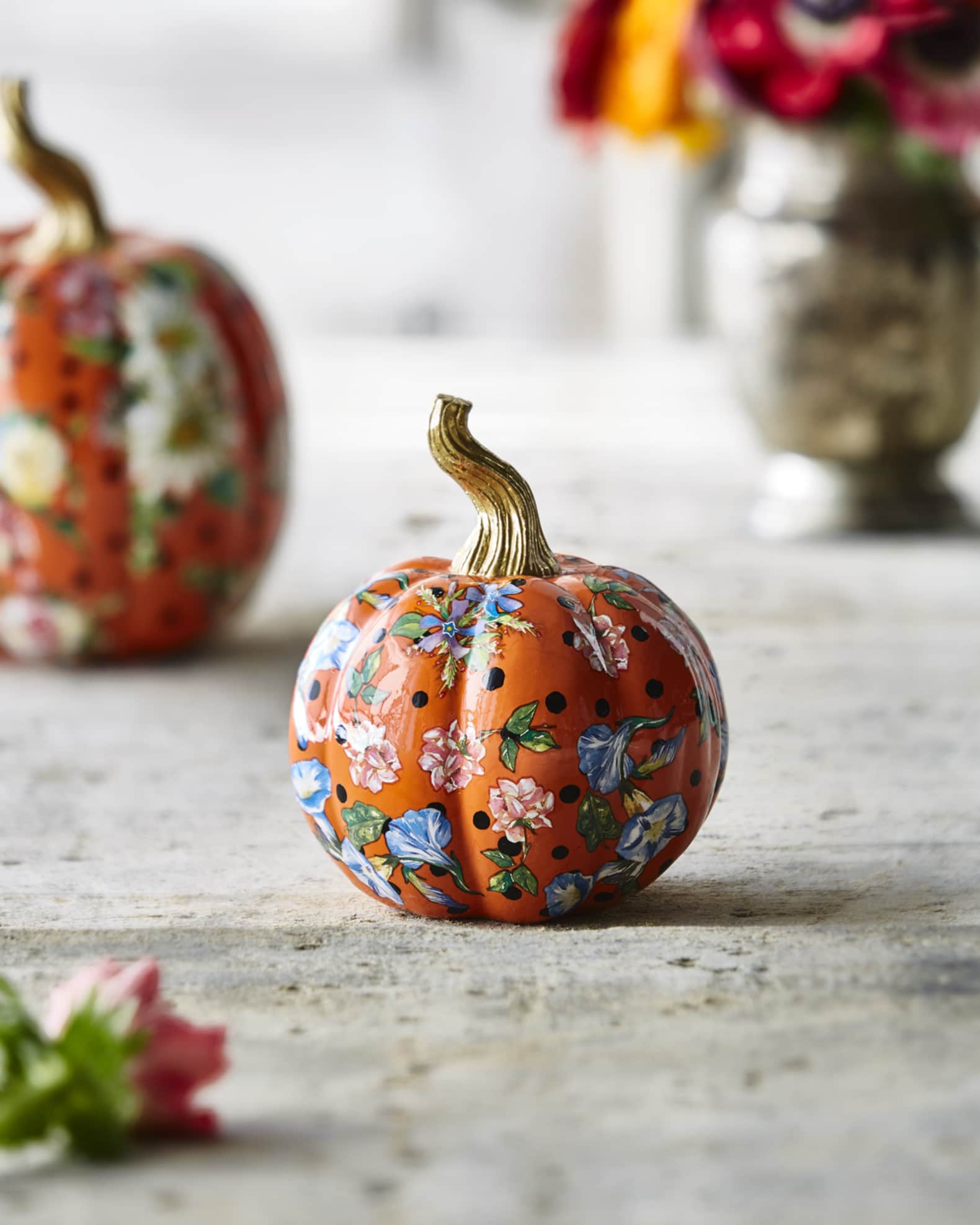 Flower Market Medium Pumpkin and Matching Items | Neiman Marcus