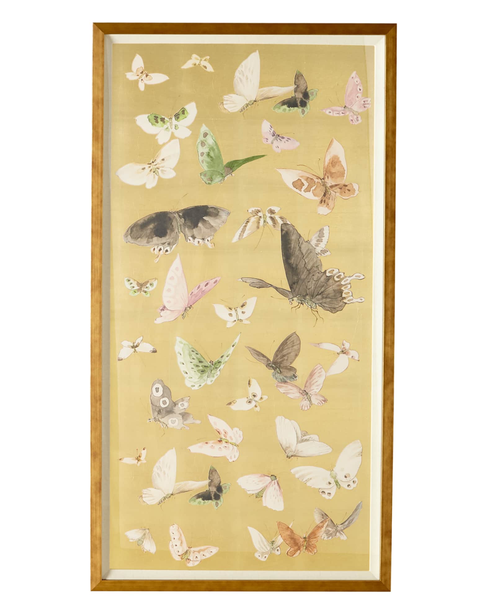 "Gilded Butterfly Flight" Giclee Art Collection | Neiman Marcus