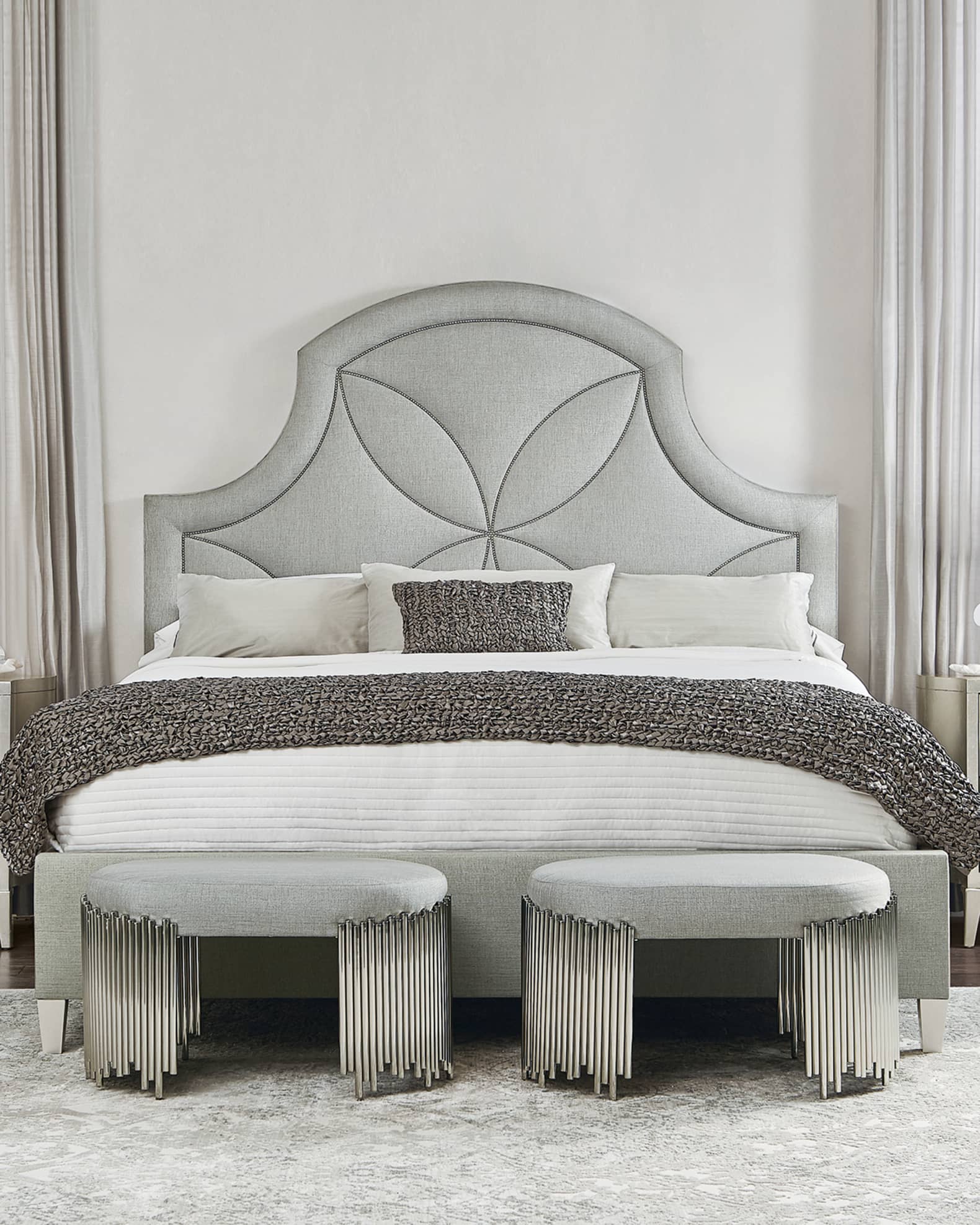 Bernhardt Calista Upholstered King Bed | Neiman Marcus
