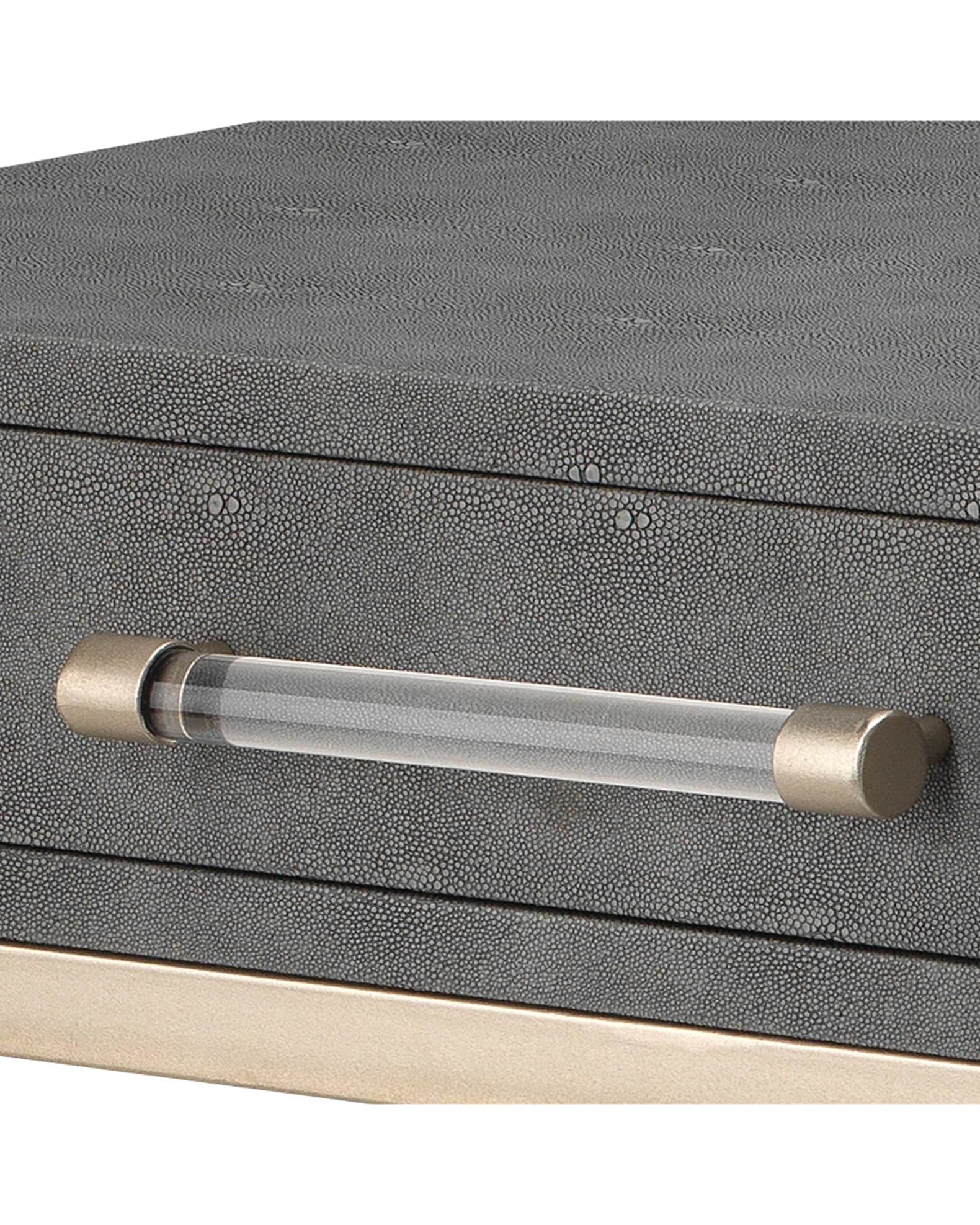 Jamie Young Kain Faux Shagreen Console Table | Neiman Marcus