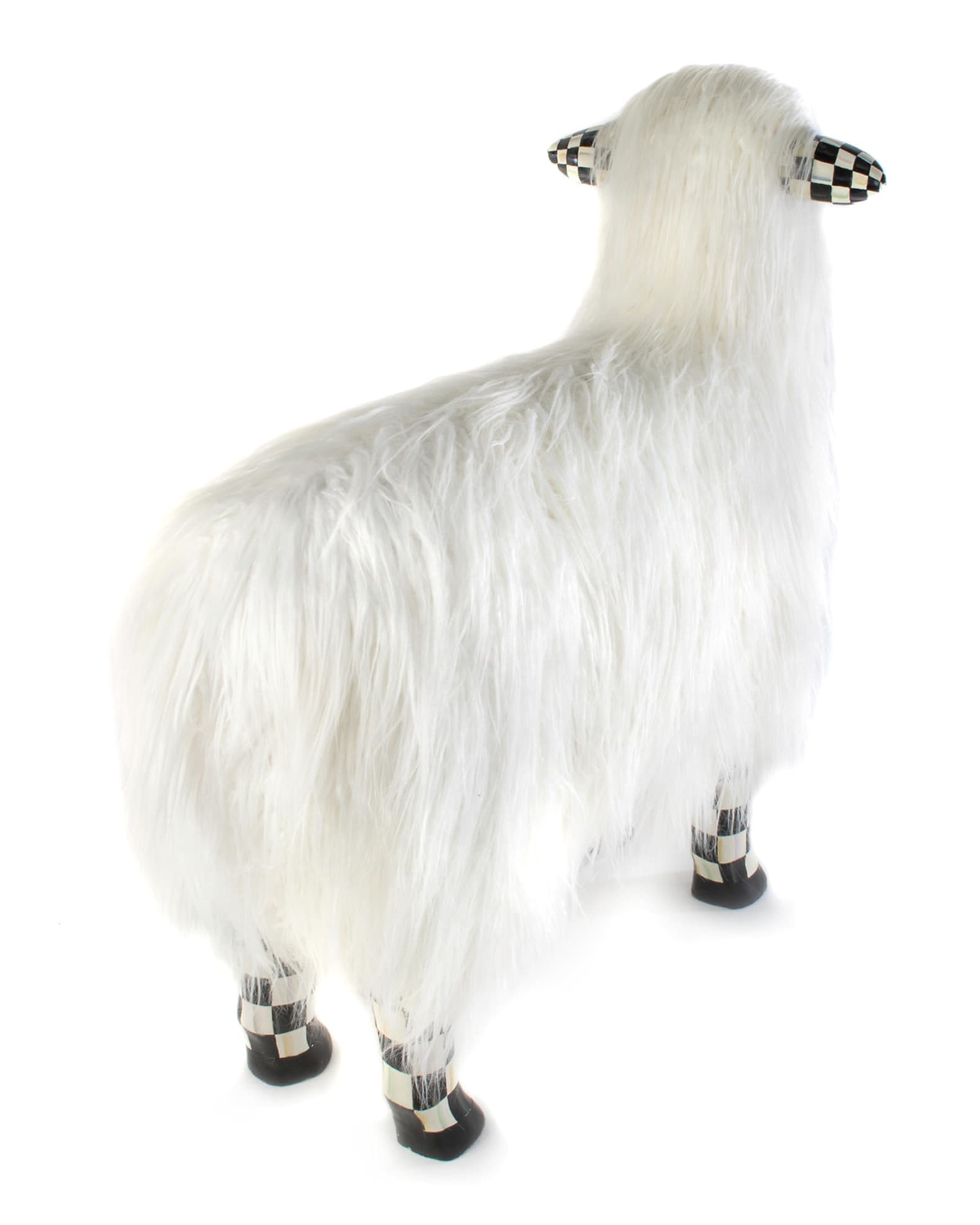 MacKenzie-Childs Courtly Check Large White Sheep | Neiman Marcus
