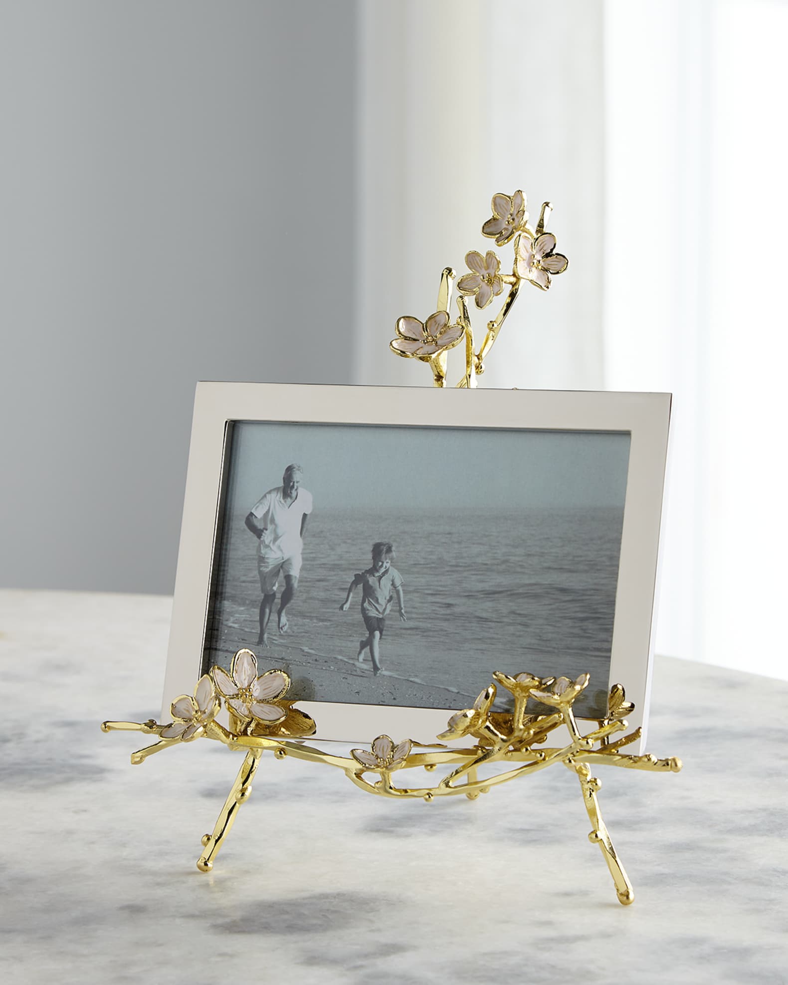 Michael Aram Cherry Blossom Easel Frame, 4" x 6" | Neiman Marcus