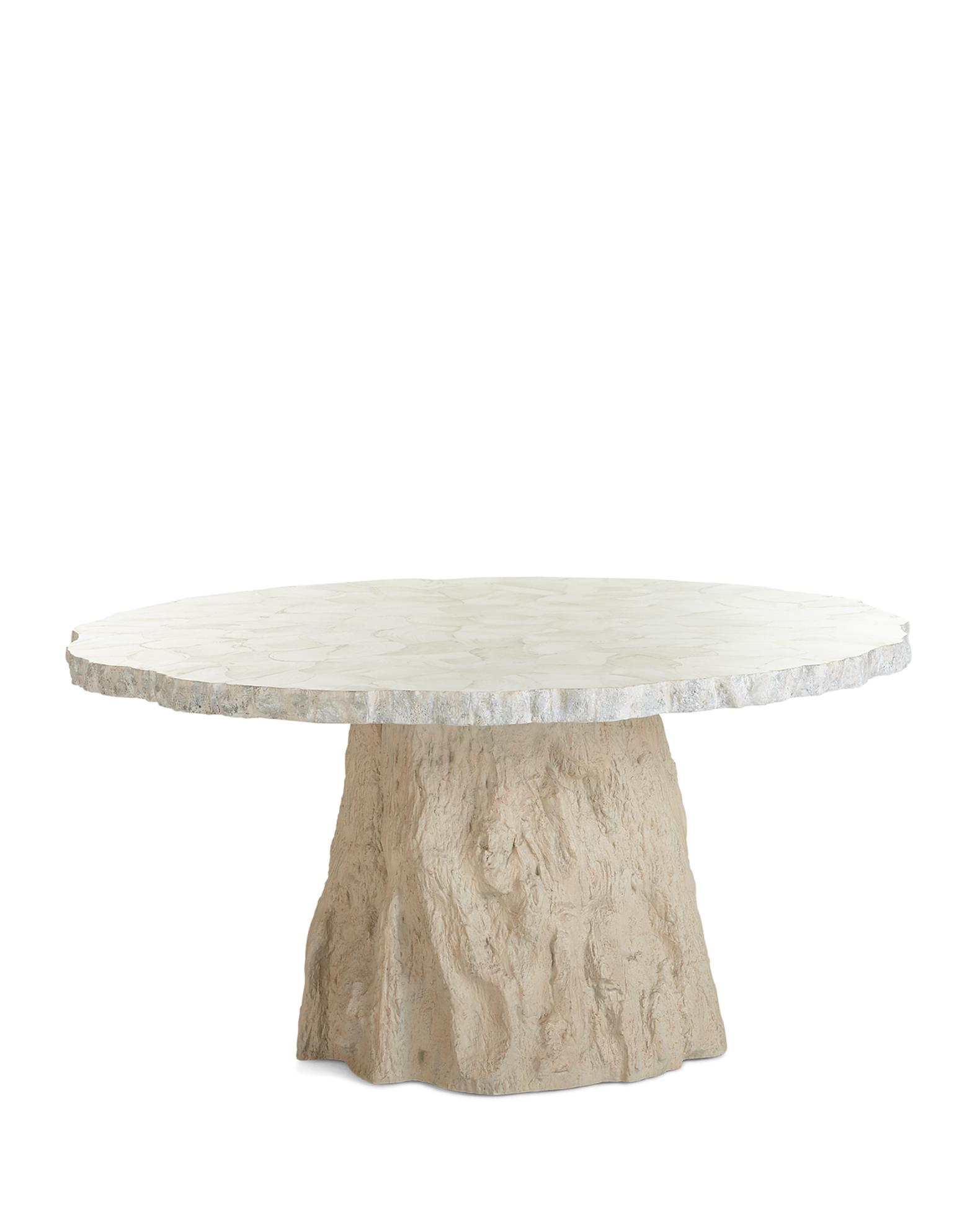 Palecek Camilla Fossilized Clam Dining Table | Neiman Marcus