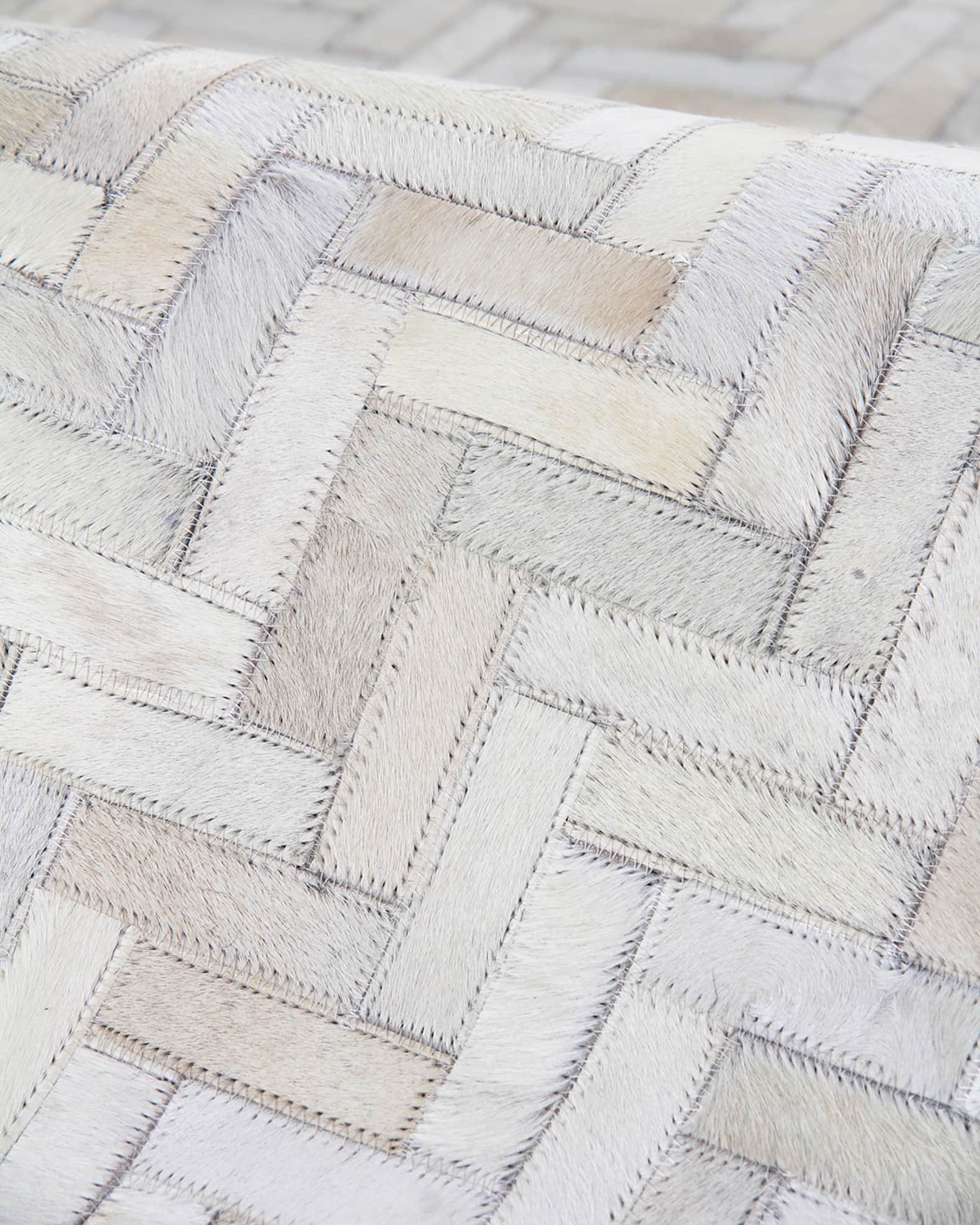 Bregman Hand-Stitched Hair Hide Rug | Neiman Marcus