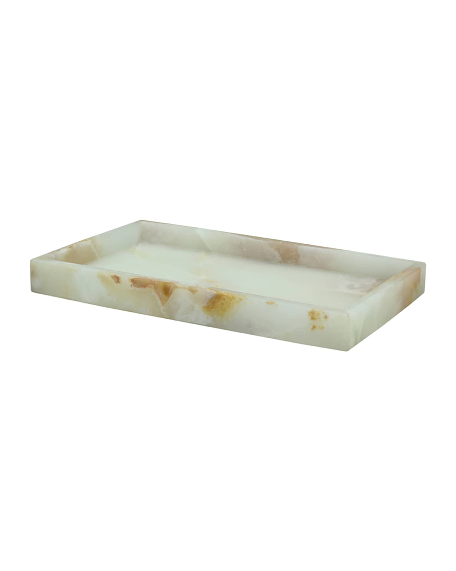 Marble Crafter Eris Collection Light Green Onyx Small Vanity Tray ...