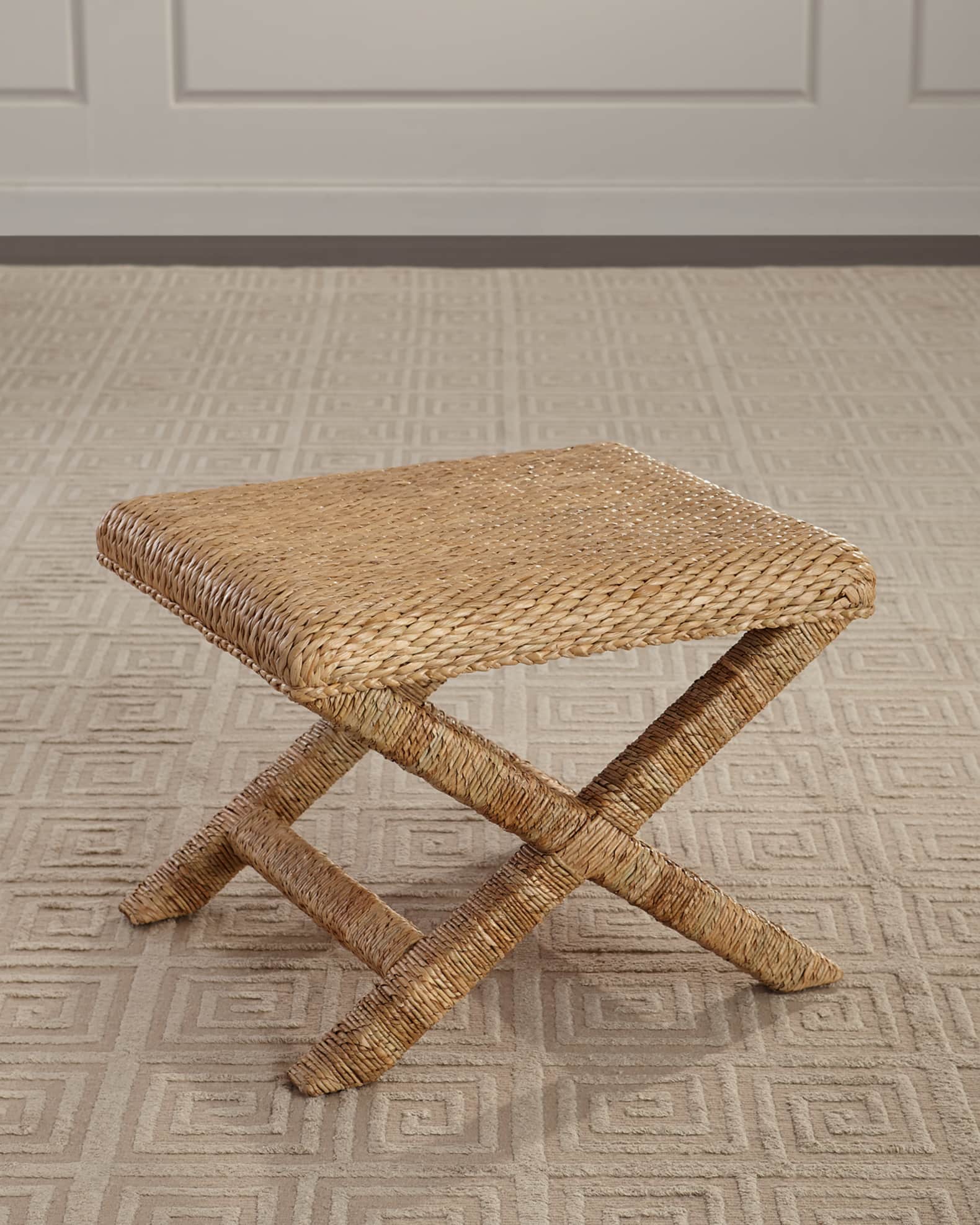 Palecek Terra Cross Stool | Neiman Marcus