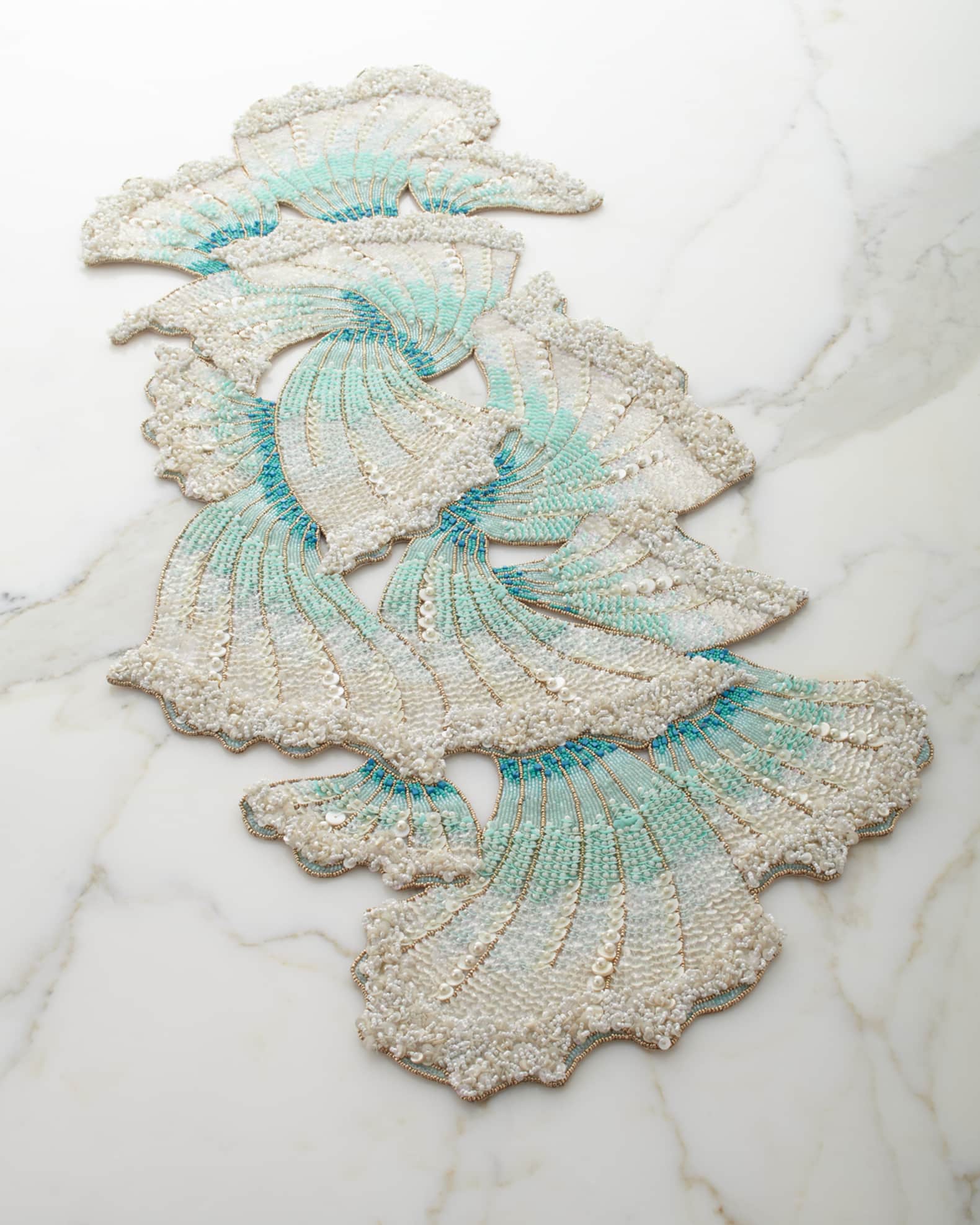 Kim Seybert Isla Beaded Table Runner | Neiman Marcus