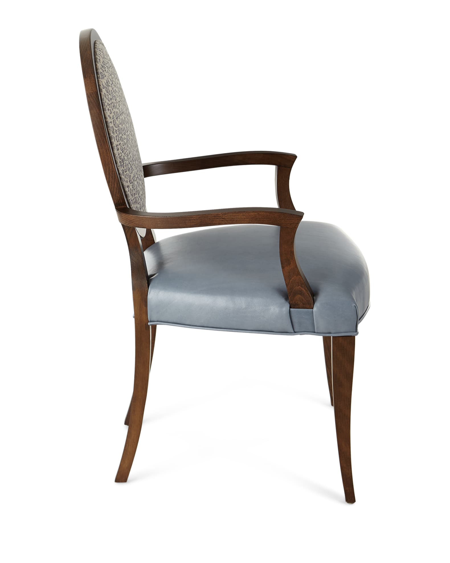Massoud Pearlington Leather Dining Arm Chair | Neiman Marcus