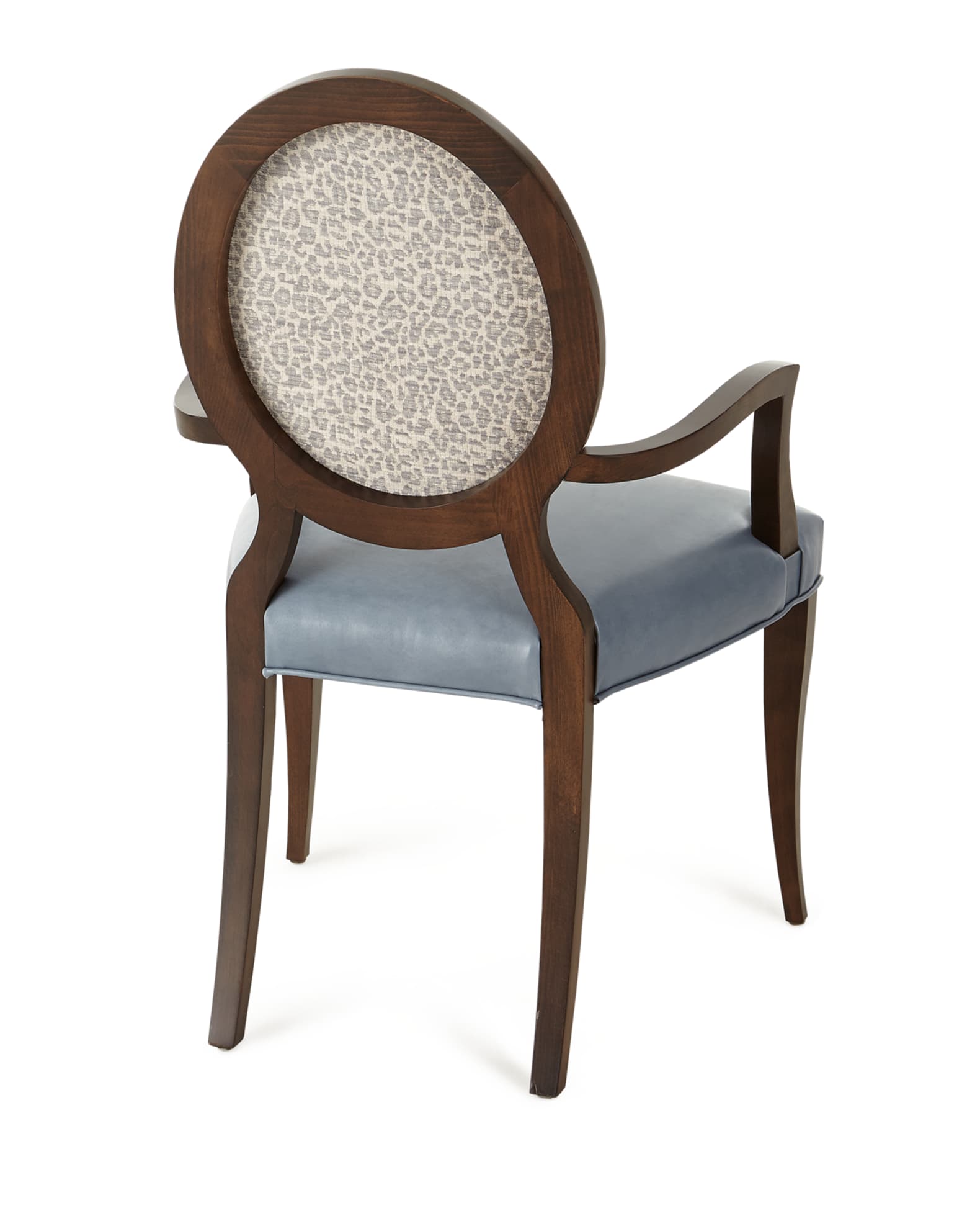 Massoud Pearlington Leather Dining Arm Chair | Neiman Marcus