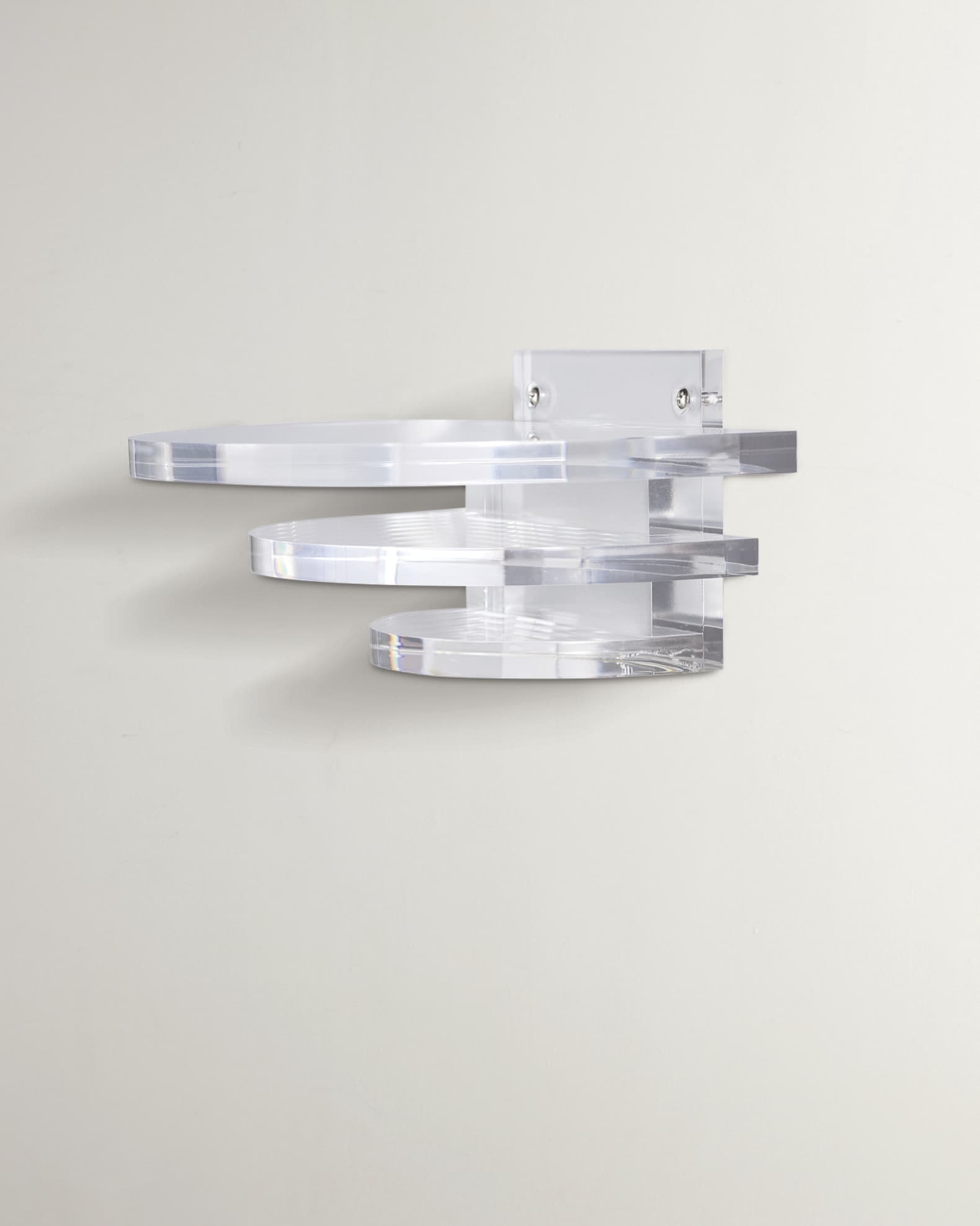 Port 68 Rounded Clear Lucite Shelf | Neiman Marcus