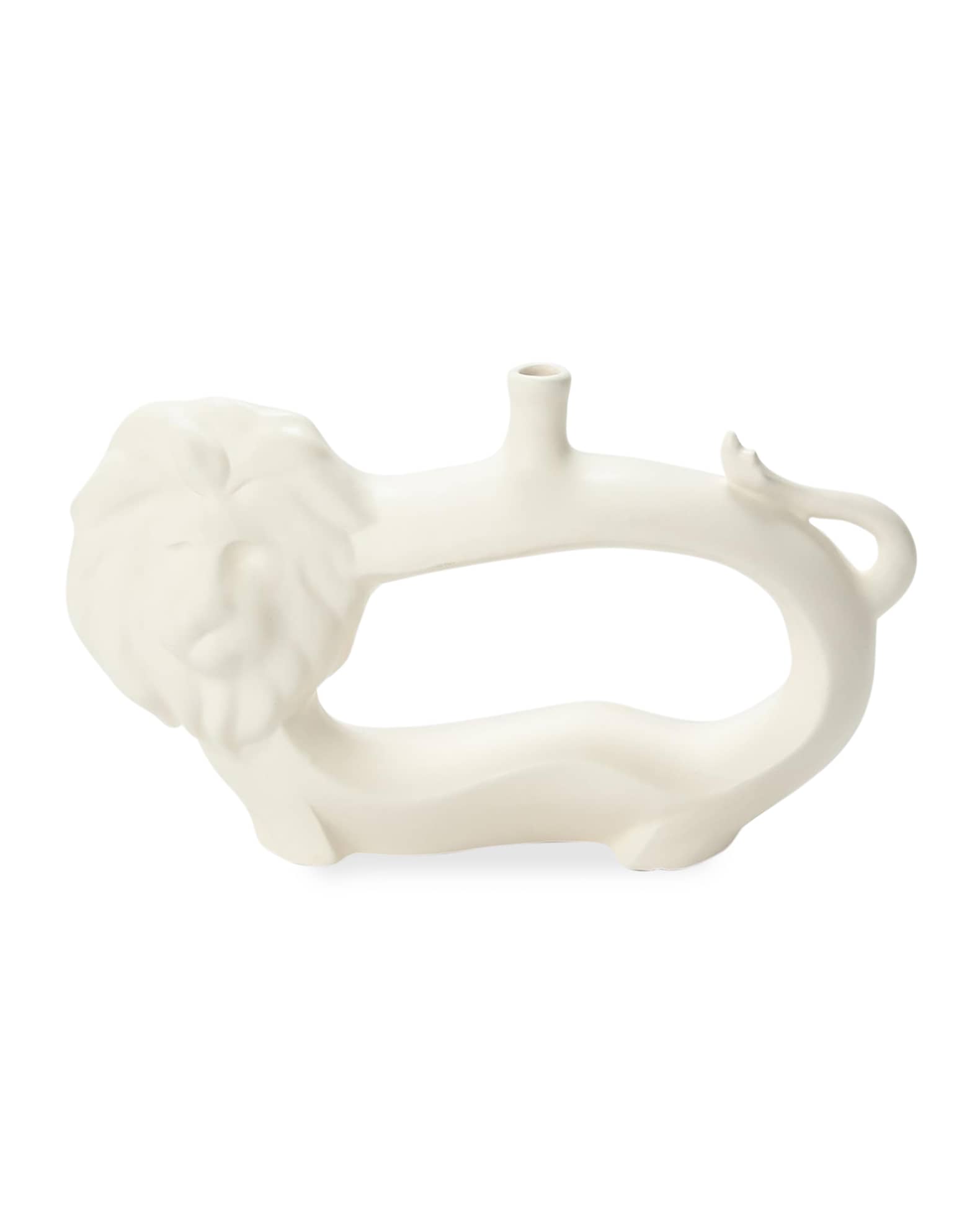 William D Scott for Global Views Lion Vase | Neiman Marcus