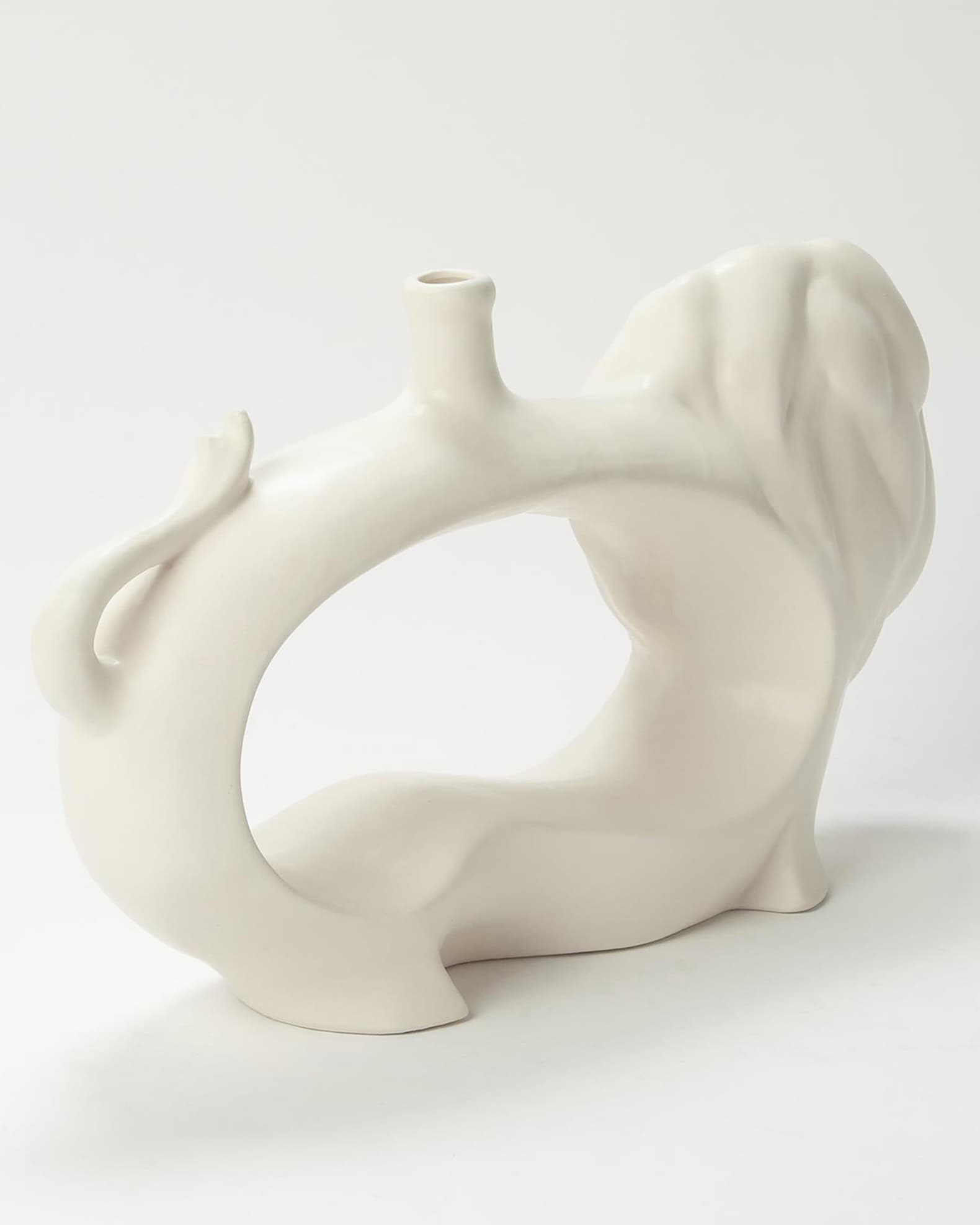 William D Scott for Global Views Lion Vase | Neiman Marcus