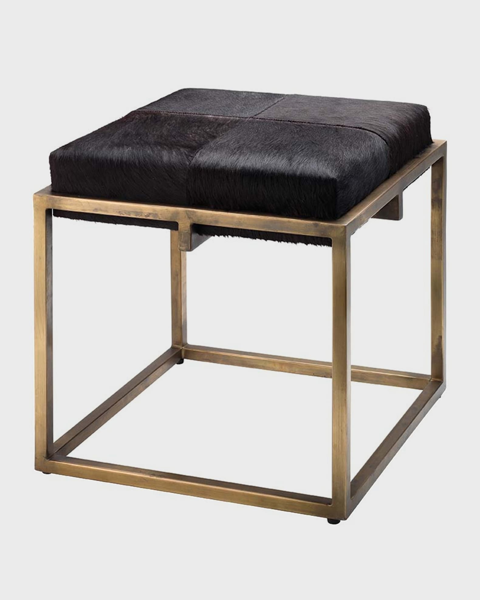 Jamie Young Shelby Small Hair Hide Stool | Neiman Marcus