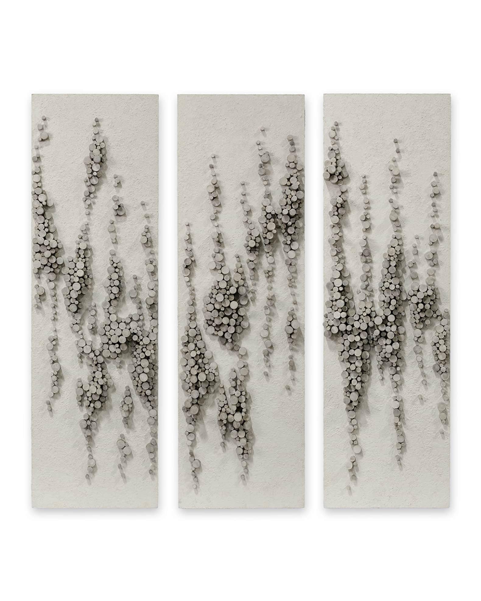 Palecek Rainfall Rattan Wall Decor, Set of 3 | Neiman Marcus