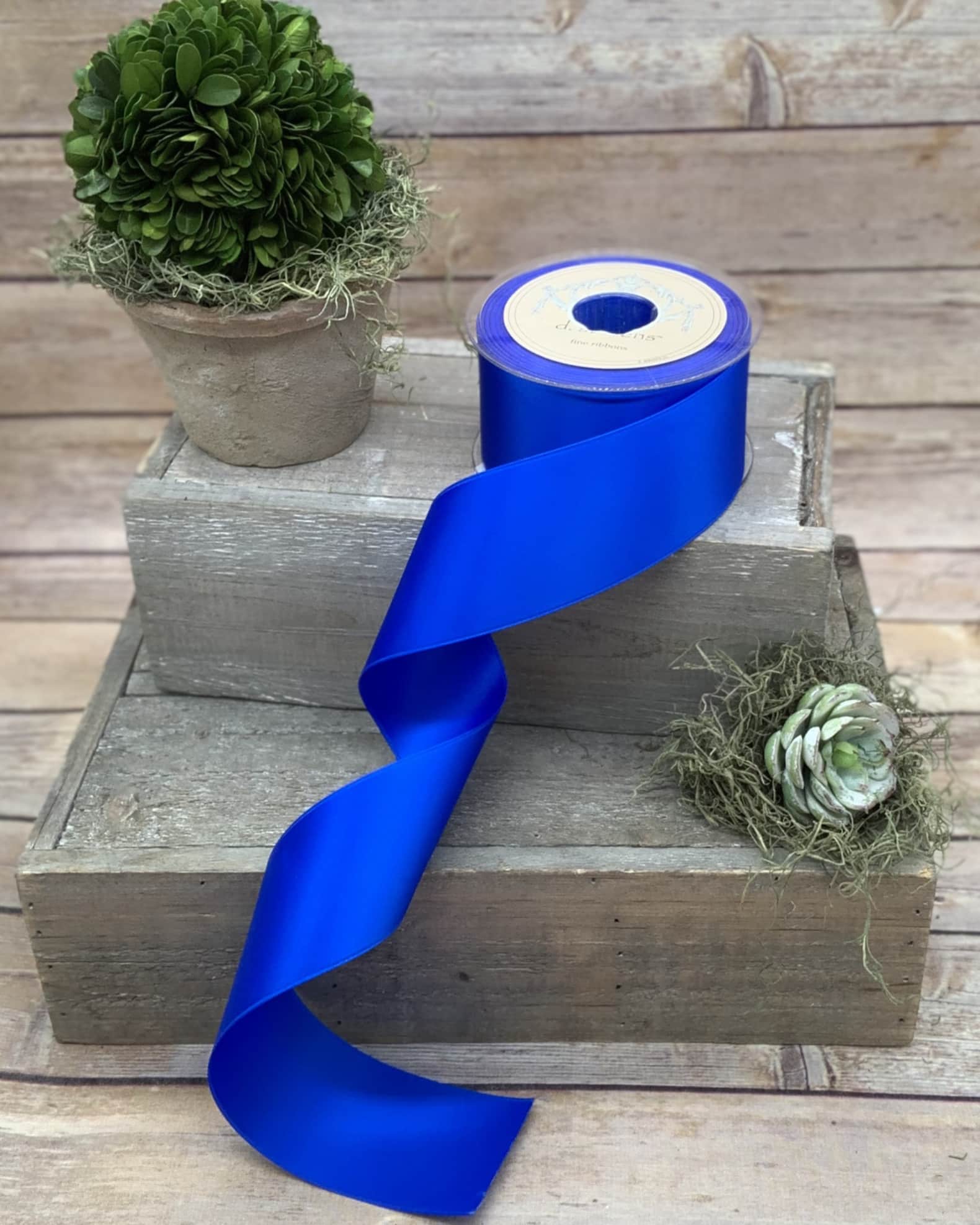 D. Stevens Double Faced Satin Ribbon, 2" X 27 Yards | Neiman Marcus