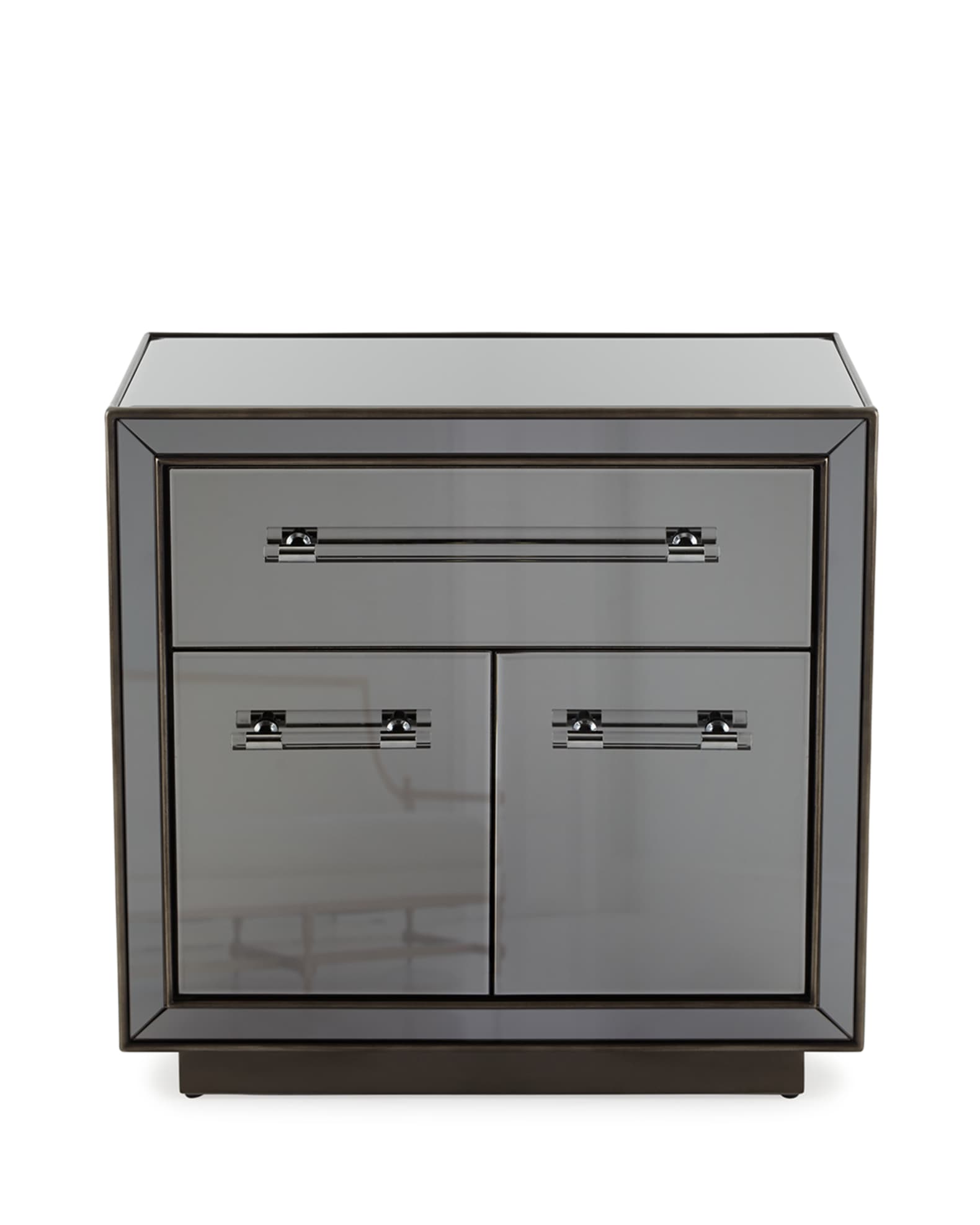 Tara Mirrored Chair-Side Chest | Neiman Marcus