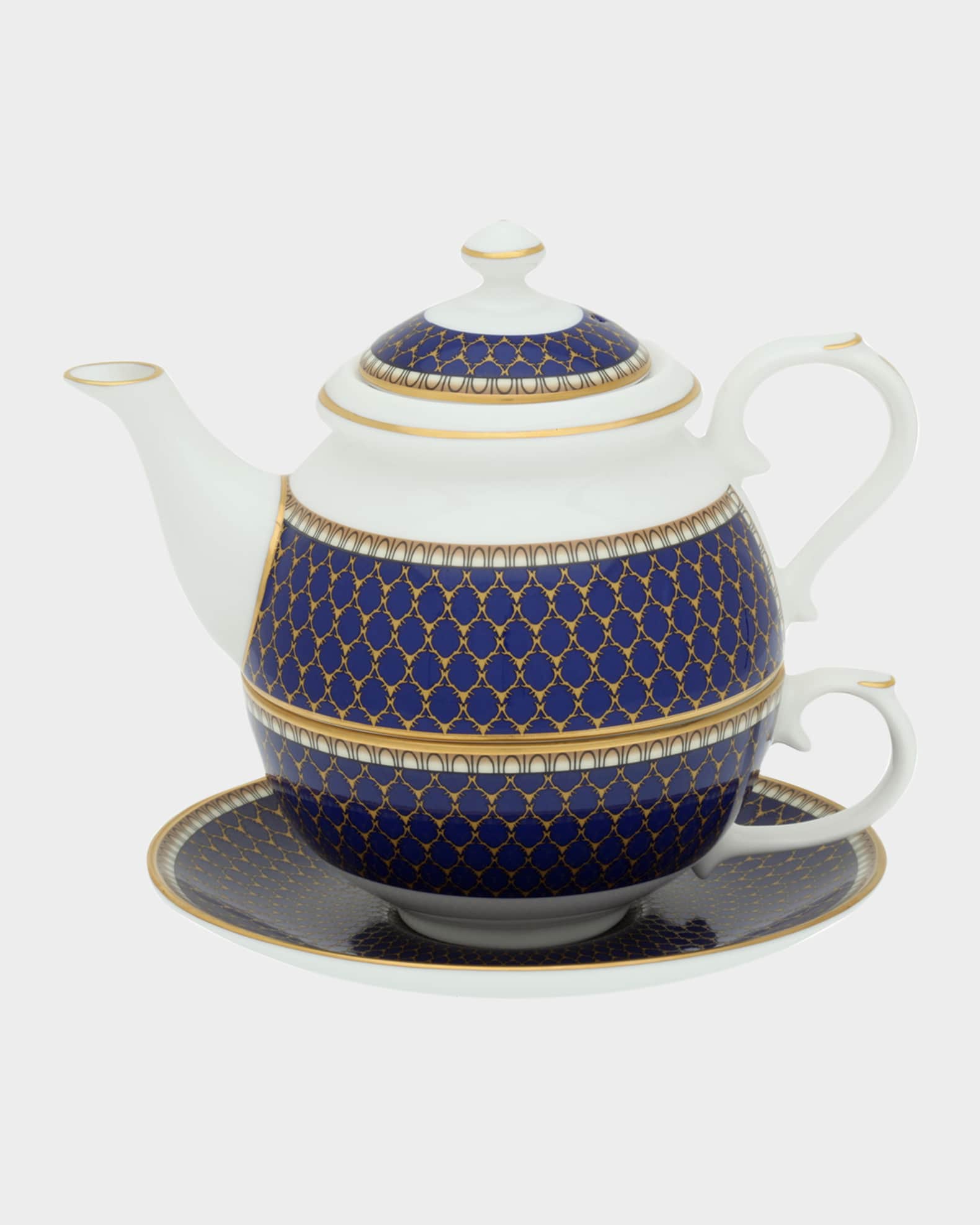 Halcyon Days Antler Trellis Tea For One Set | Neiman Marcus