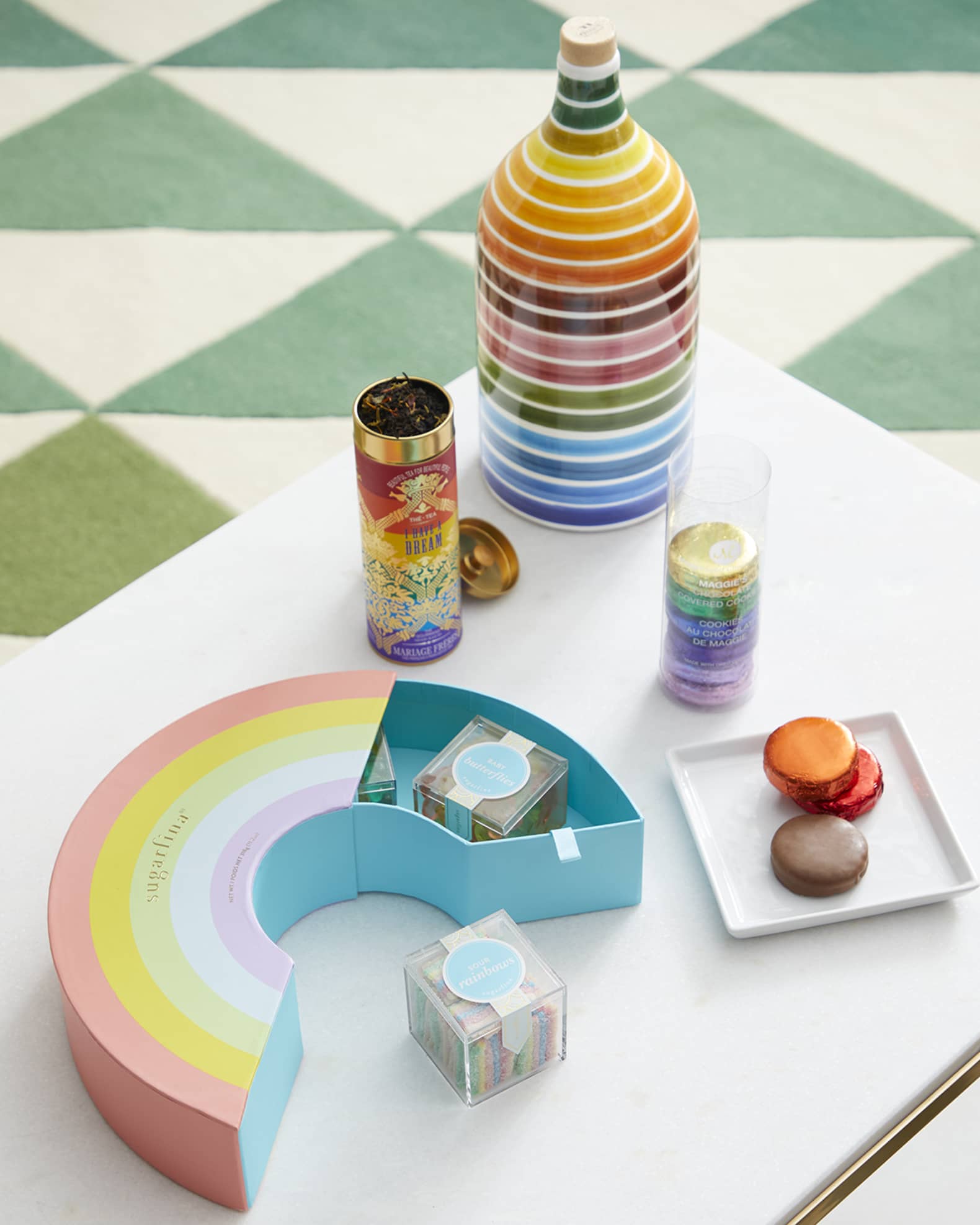 Sugarfina Rainbow 3-Piece Candy Bento Box | Neiman Marcus